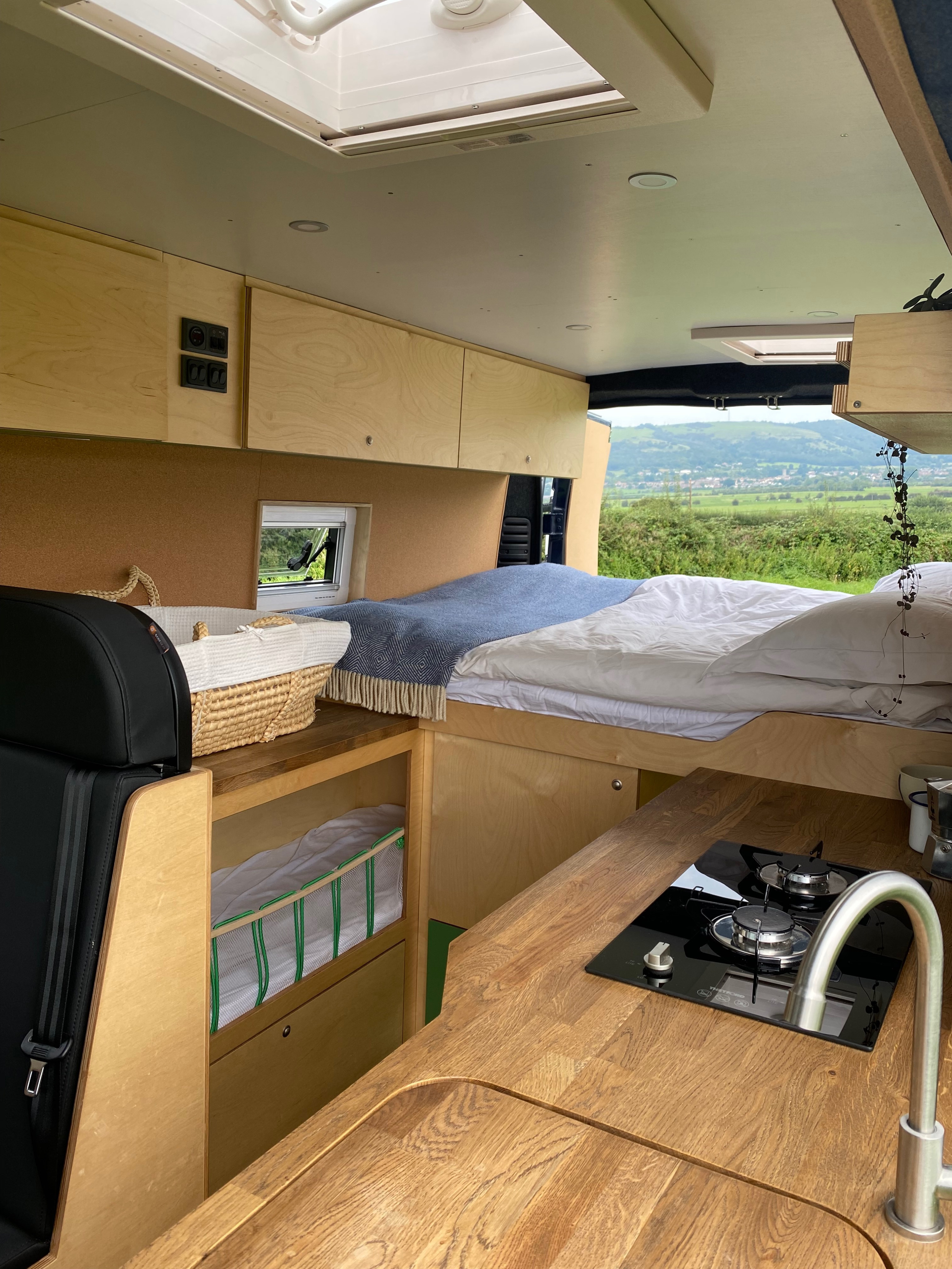 EX - Bluey campervan for hire, Bristol - Quirky Campers