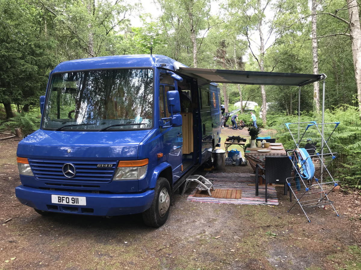 Big Blue campervan for hire, Chichester - Quirky Campers