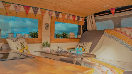 Bee campervan for hire, Warrington - Quirky Campers