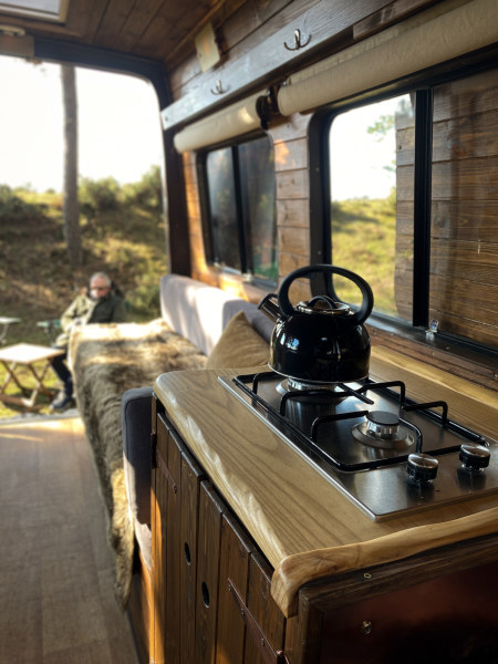 Splinter campervan for hire, Farmborough - Quirky Campers