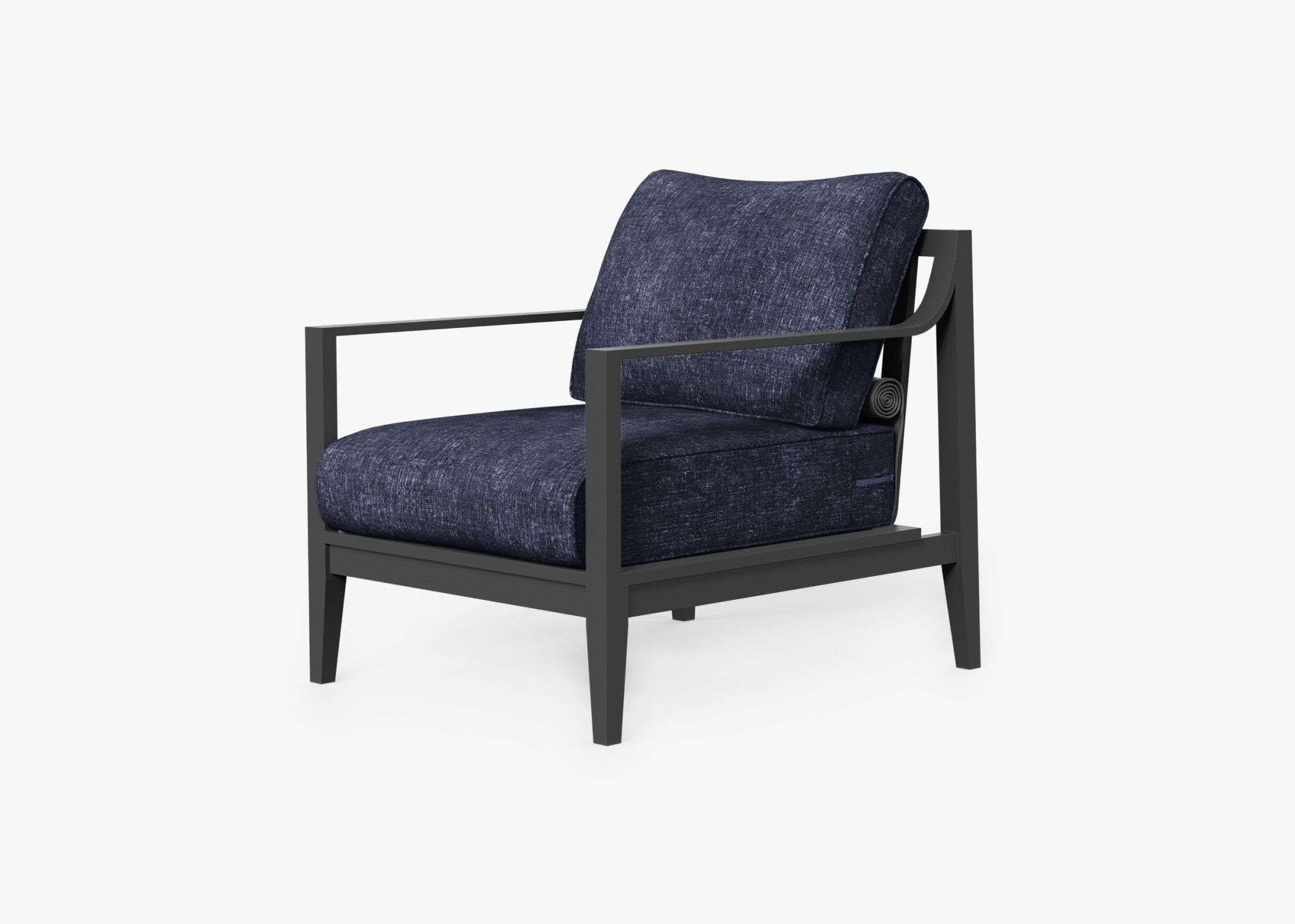Charcoal armchair store