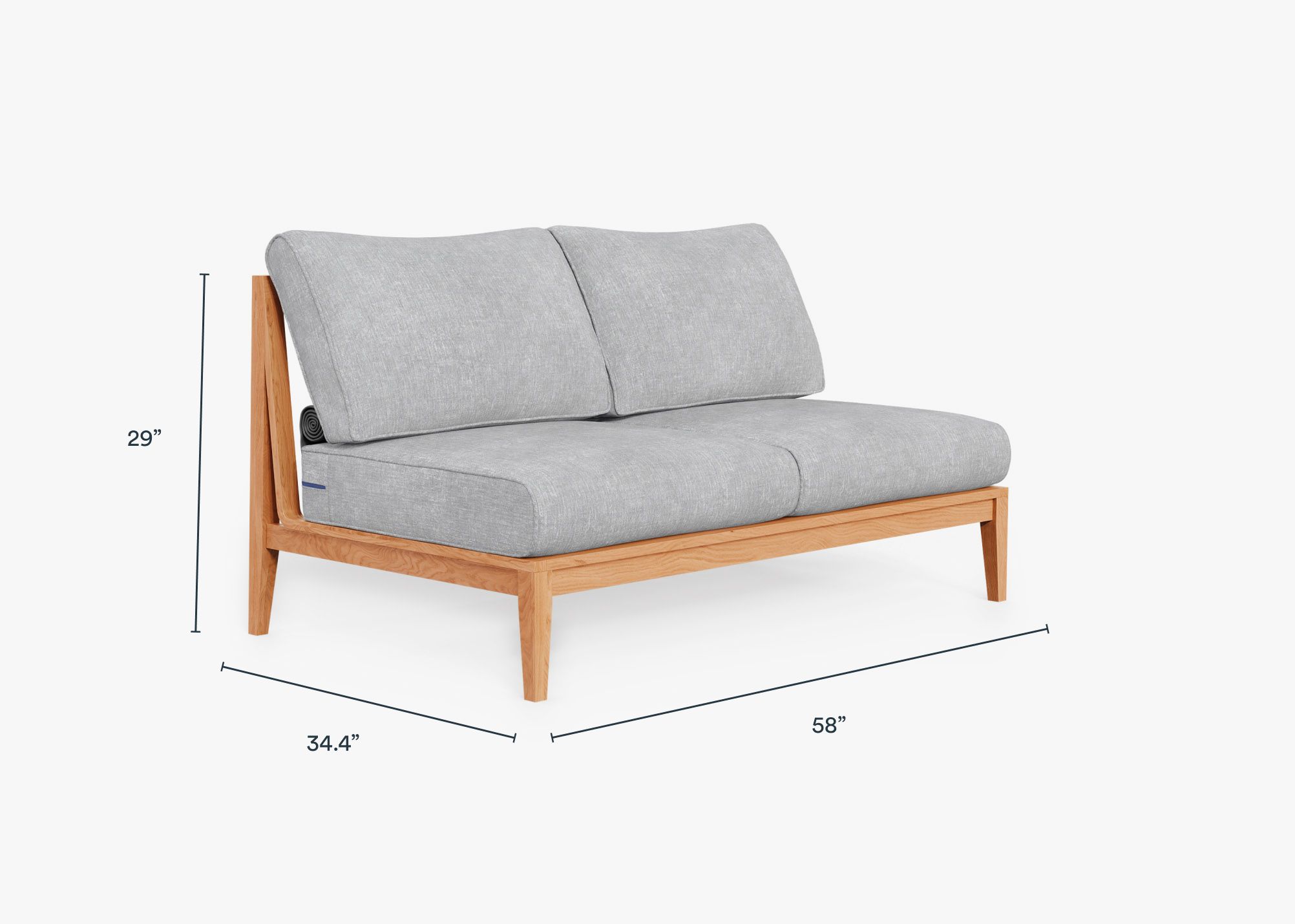 Outer Teak Modular Outdoor Loveseat