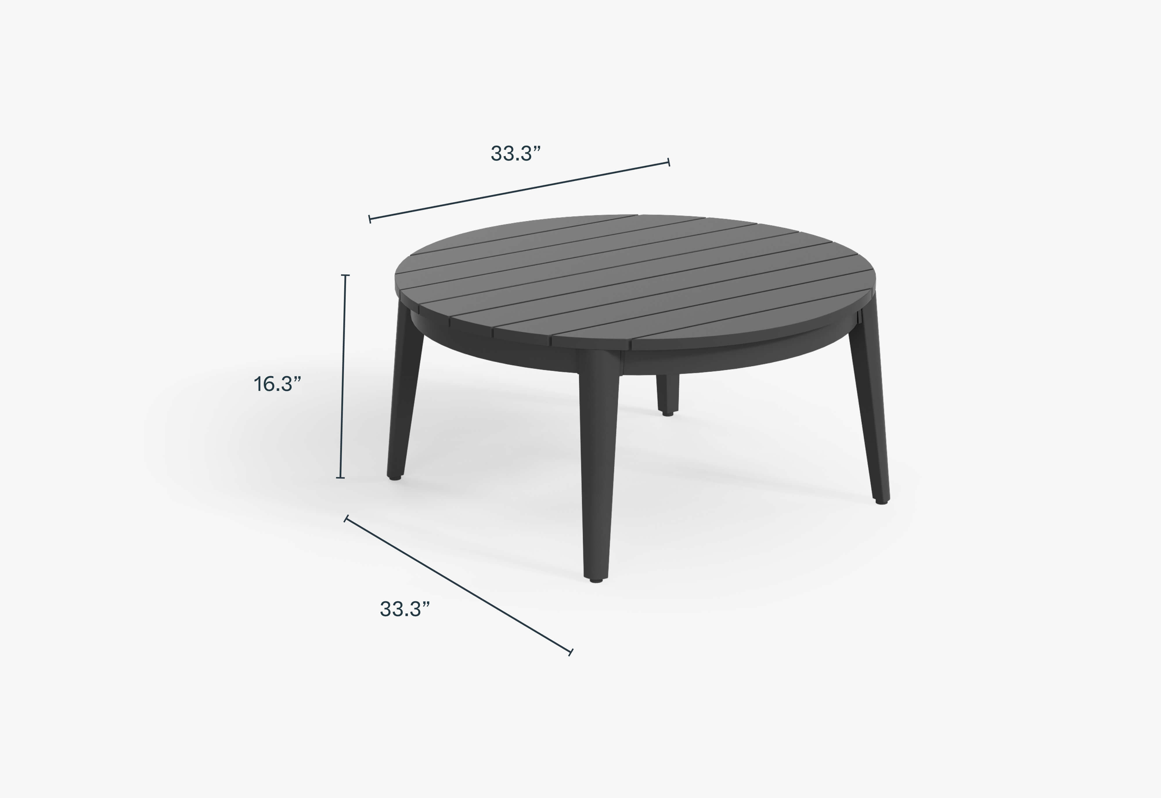 Aluminum Outdoor Round Cocktail Table