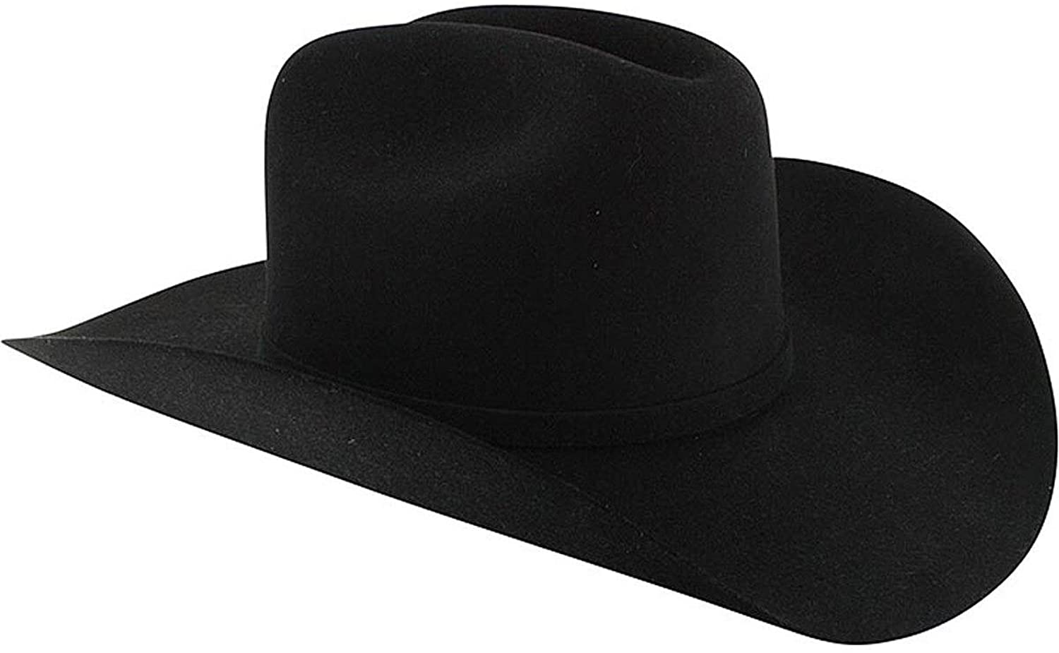 7 Stetson Apache Black 4x Buffalo Fur Western Cowboy Hat W/ Cattle Man ...