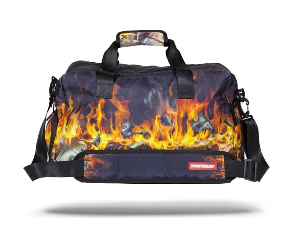 Sprayground Fire Money Duffle