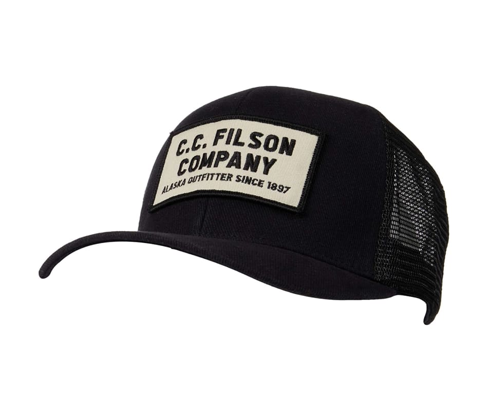 Filson Mesh Snap-back Logger Cap - Black