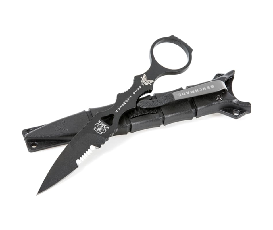 Benchmade 178 SOCP Fixed Blade Dagger Black Combo Blade