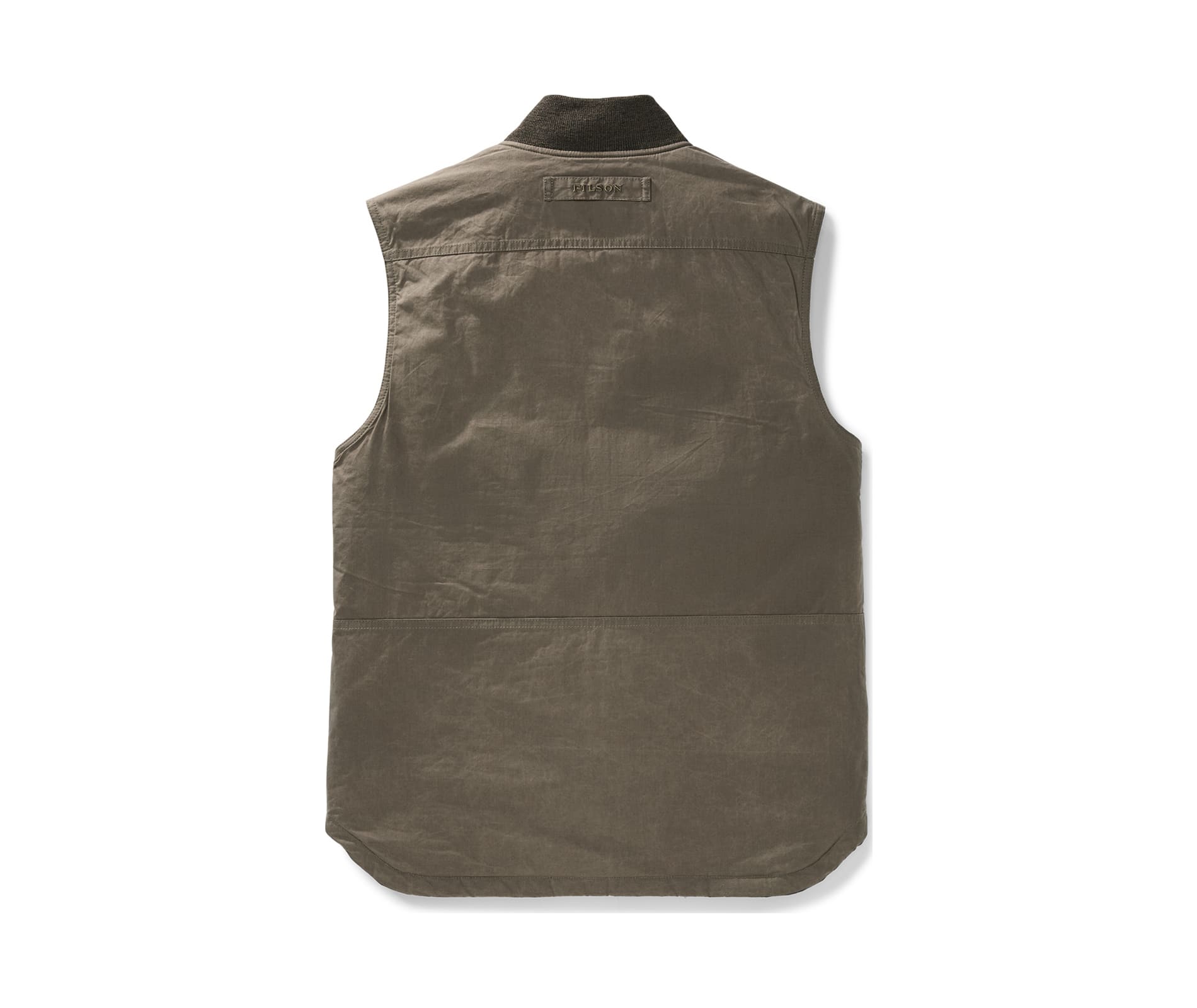 Filson Men's Dry Wax Work Vest - Walnut - M