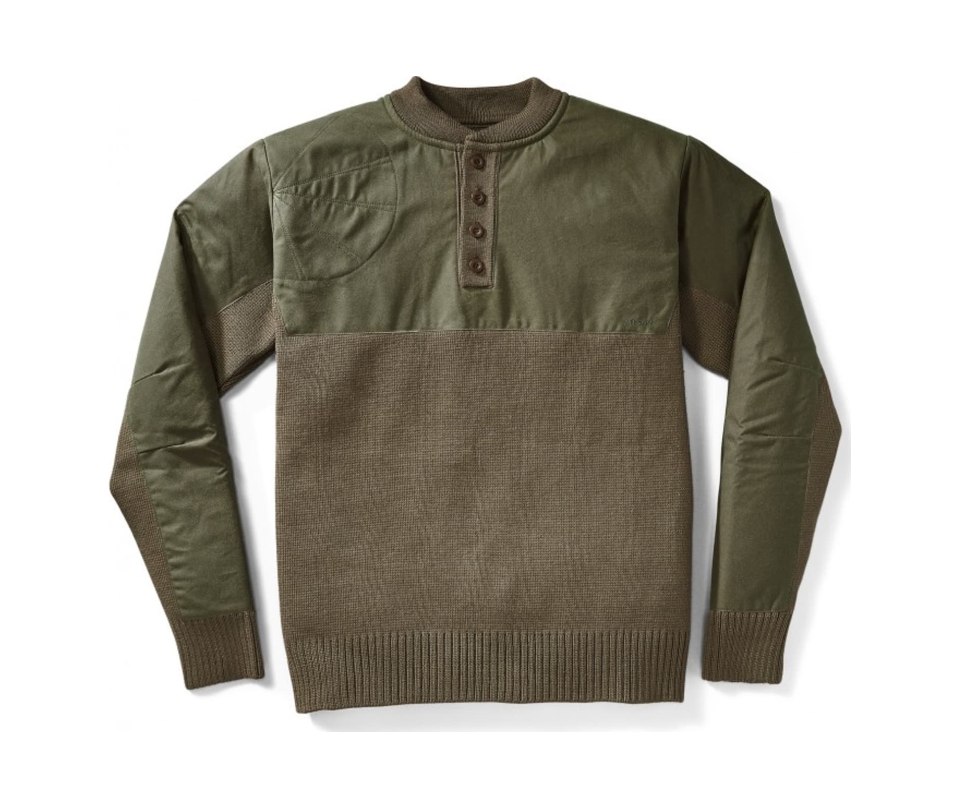 Filson 10692 Henley Guide Sweater Peat Green - XXL
