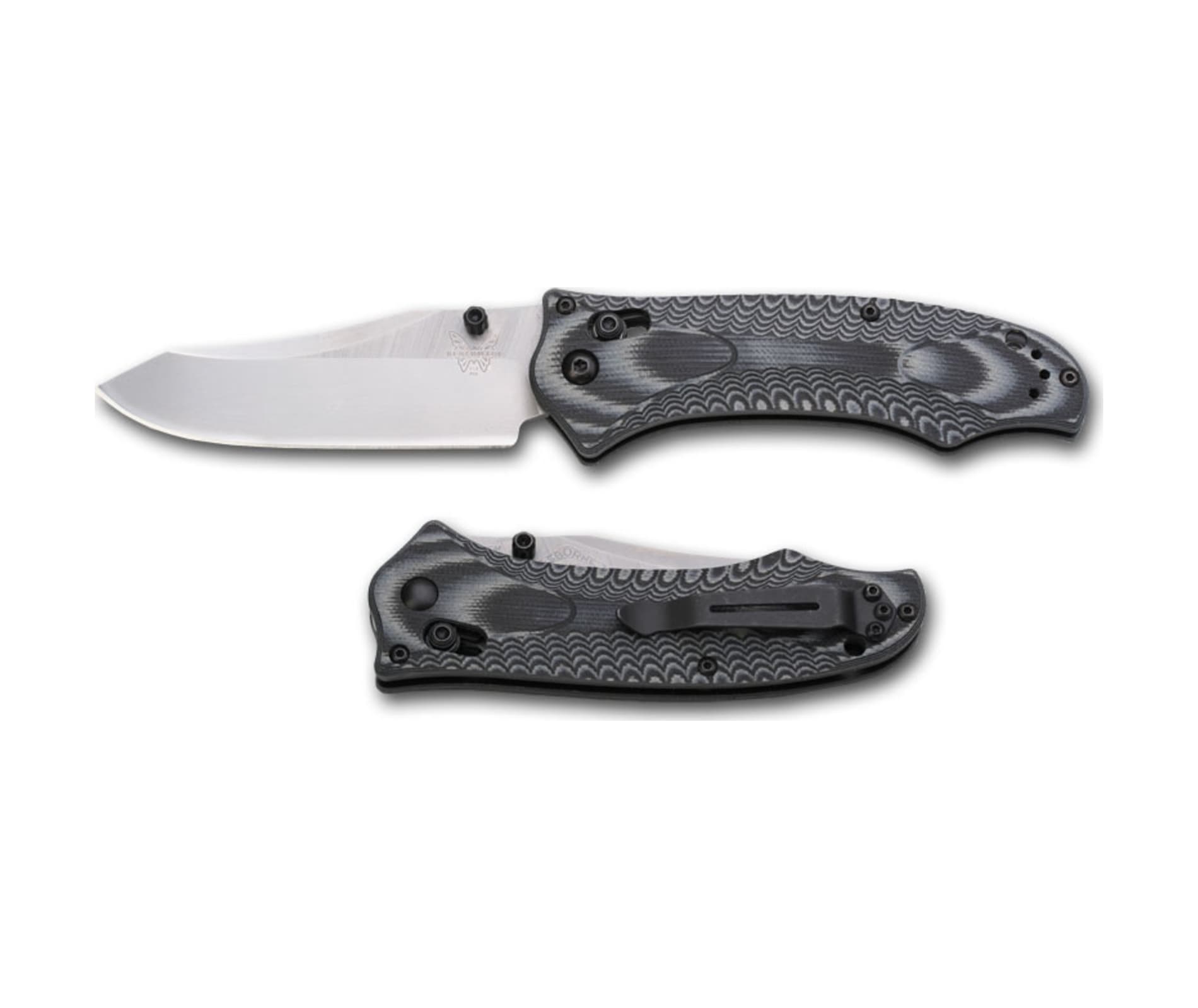 Benchmade 950 Rift Osborne Design Folding Knife Plain edge satin finish