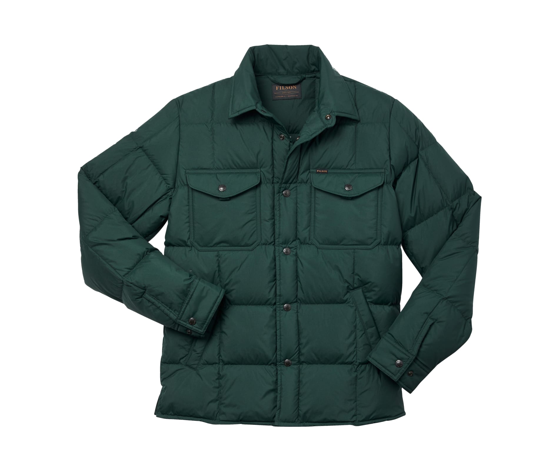 Filson Men's Lightweight Down Jac-shirt - Fir - XL
