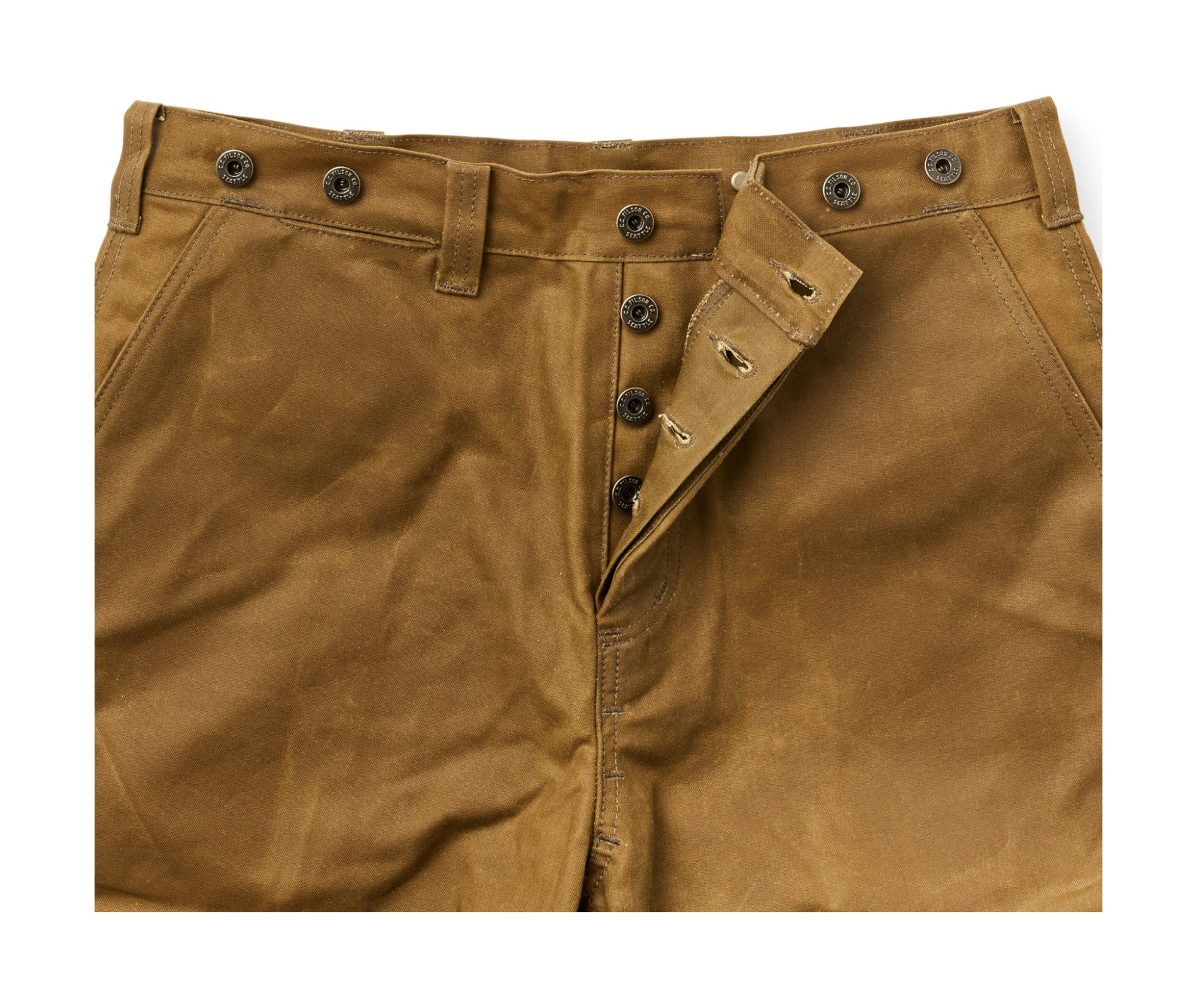 Filson Men's Oil Finish Double Tin Pant - Dark Tan - 40x34