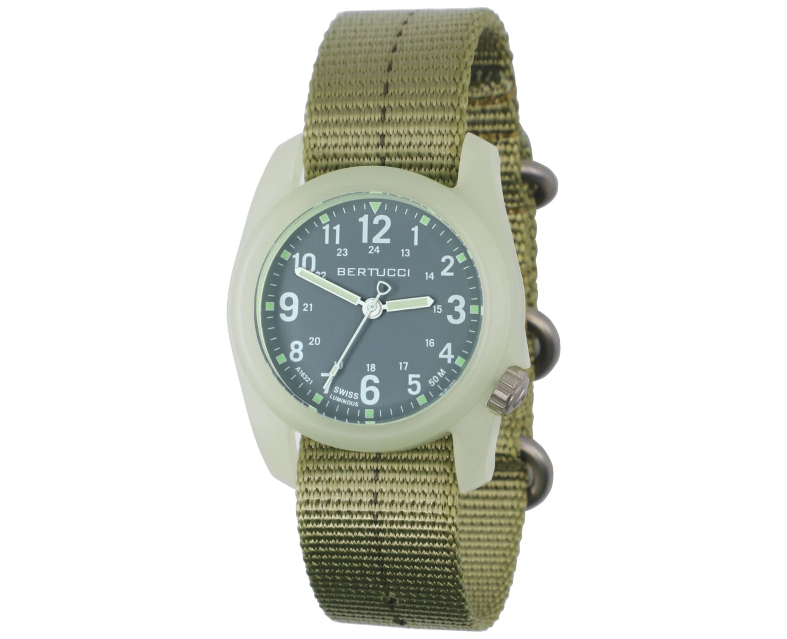 Bertucci Dx3 Plus - Vintage Drab White Dial / Super Luminous Case- 205 ...