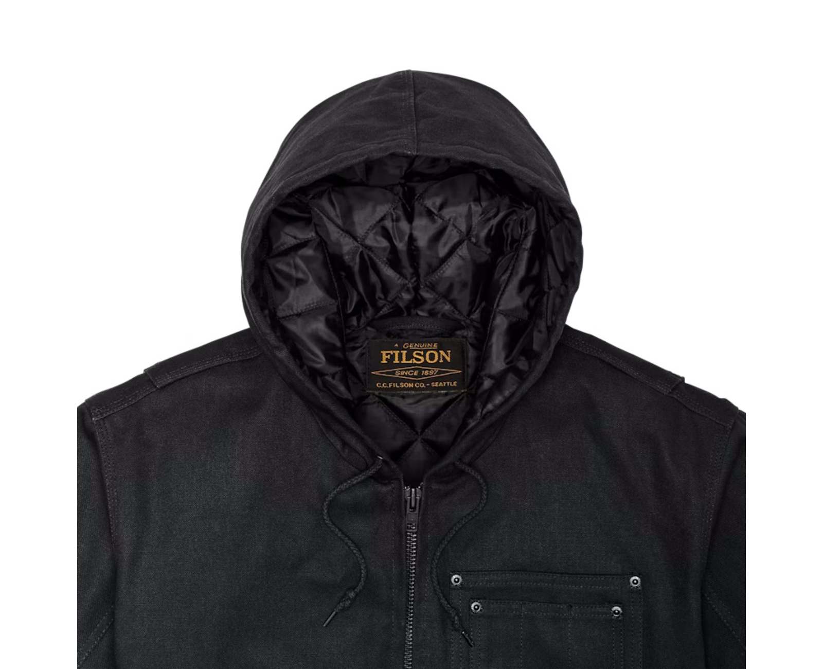 Filson Men's Worksmith Insulated Bomber Jacket - Black - Large