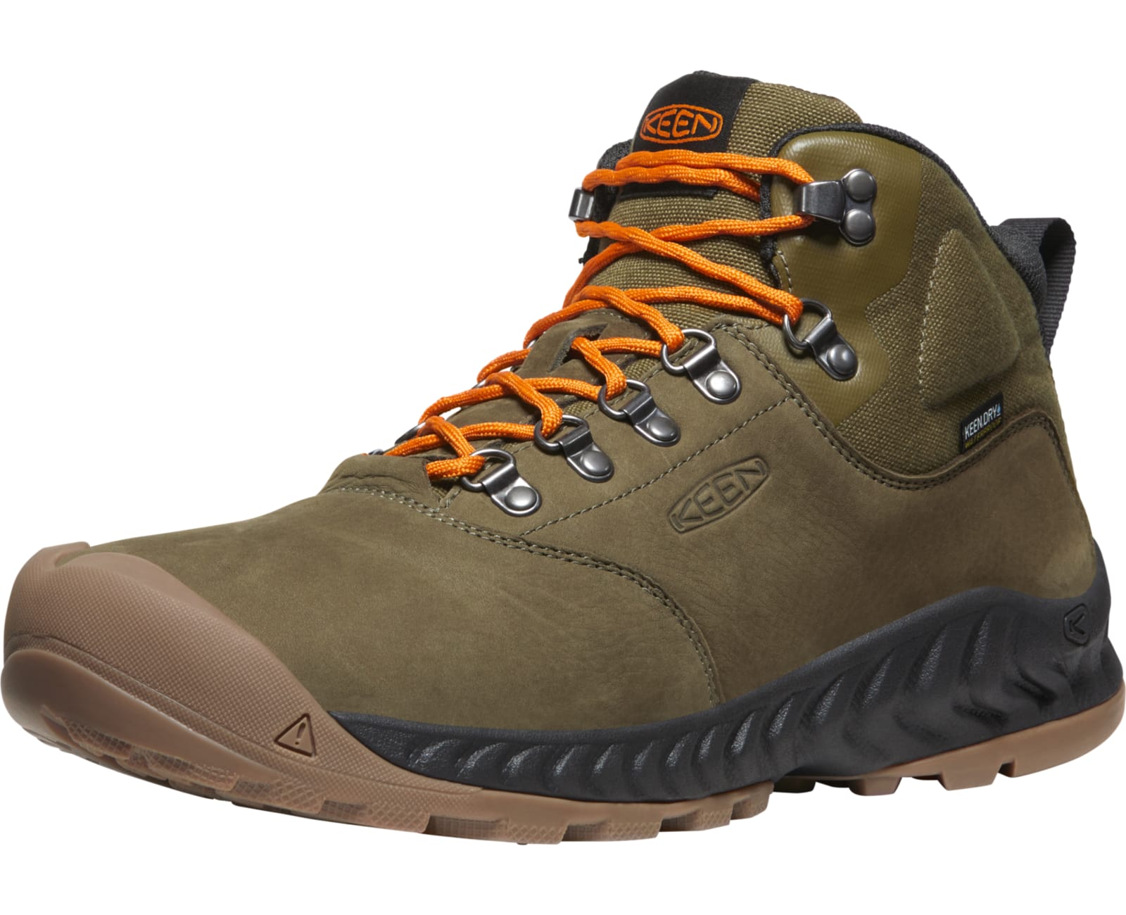 Keen Men's Nxis Explorer Mid Wp - Dark Olive/black - 10.5