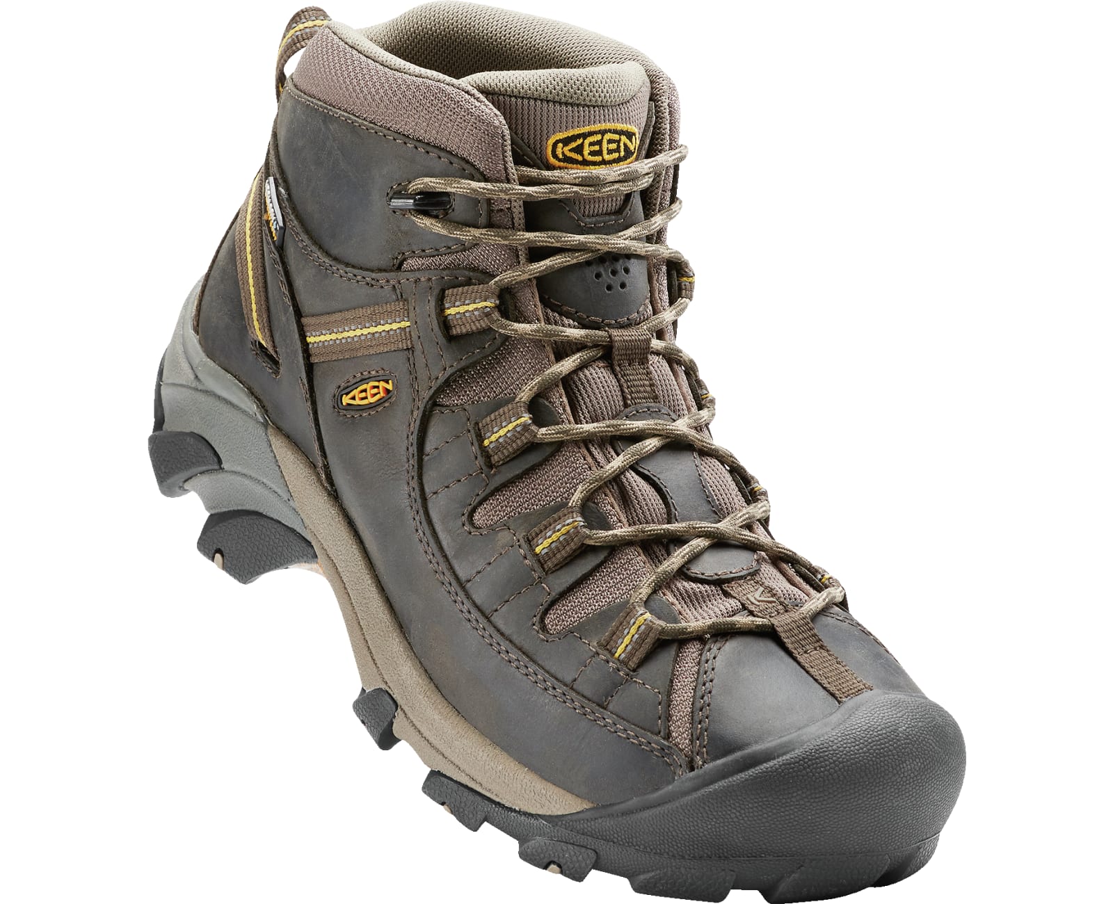 Keen Men's Targhee II Mid Black Olive/Yellow - 10