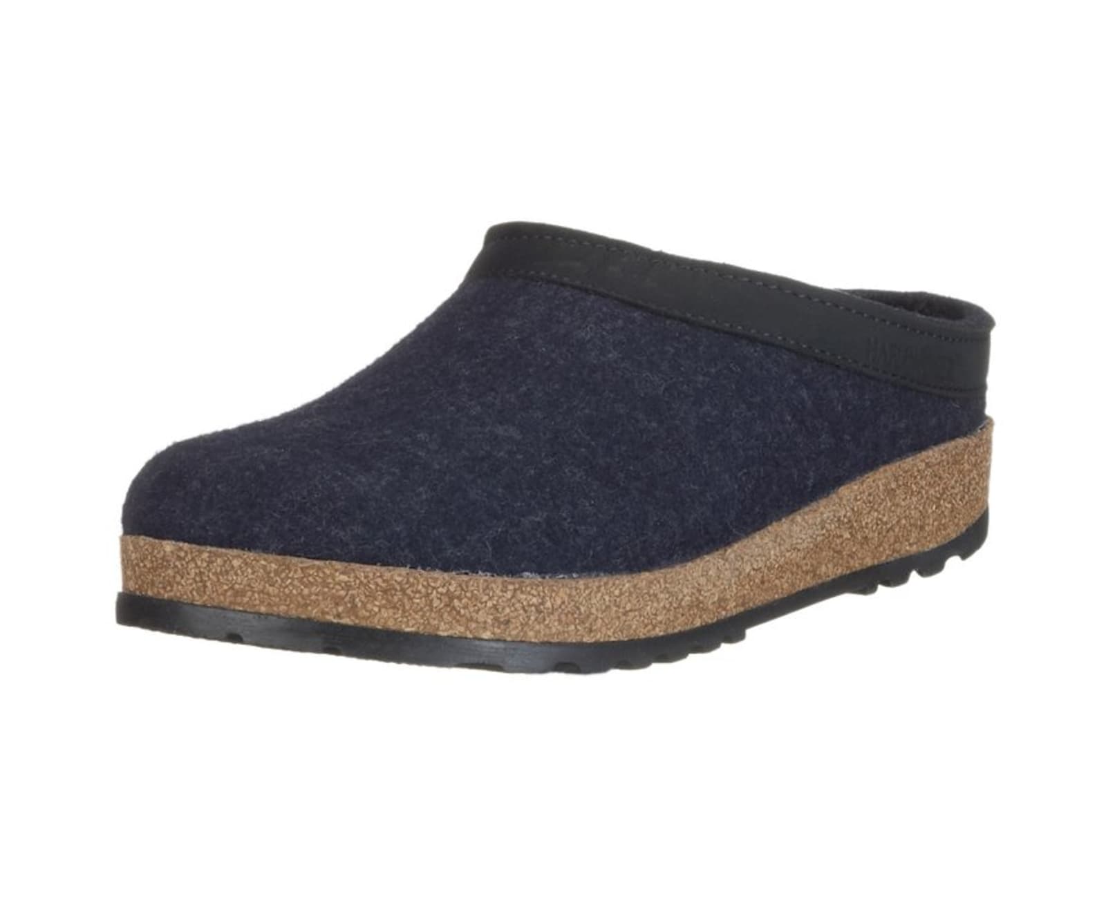 Haflinger GZL Grizzly Clog With Leather Trim Captains Blue - 41