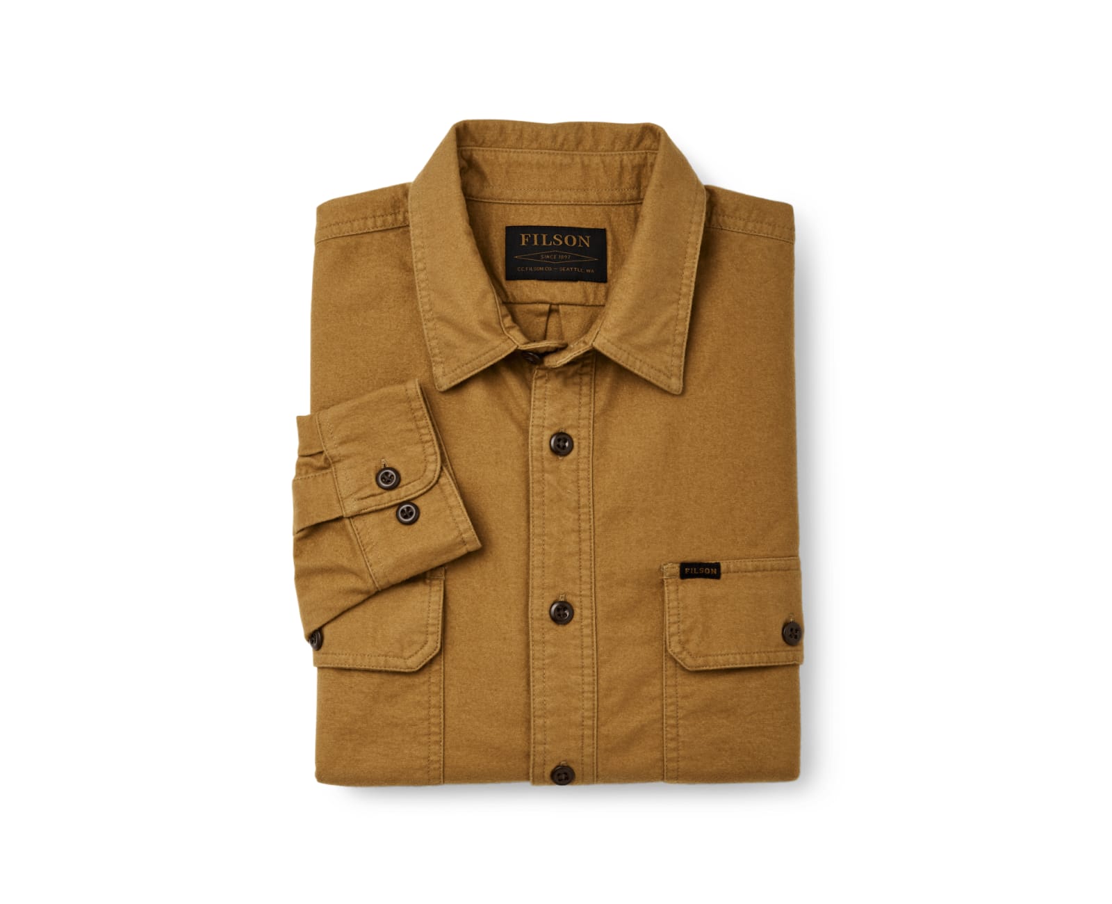 Filson Men's Field Flannel Shirt - Nubucktan - Small