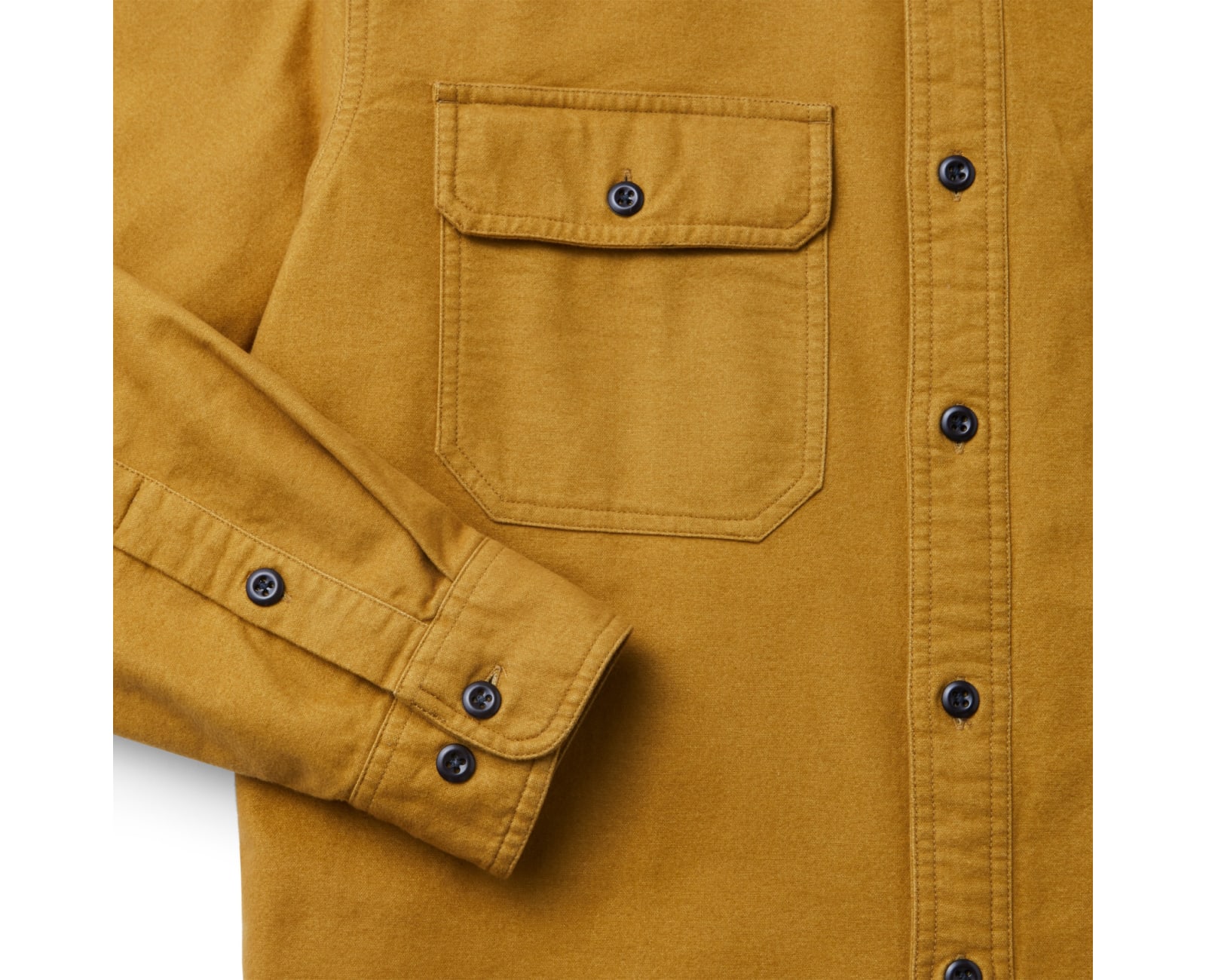 Filson Men's Field Flannel Shirt - Mustard - Medium