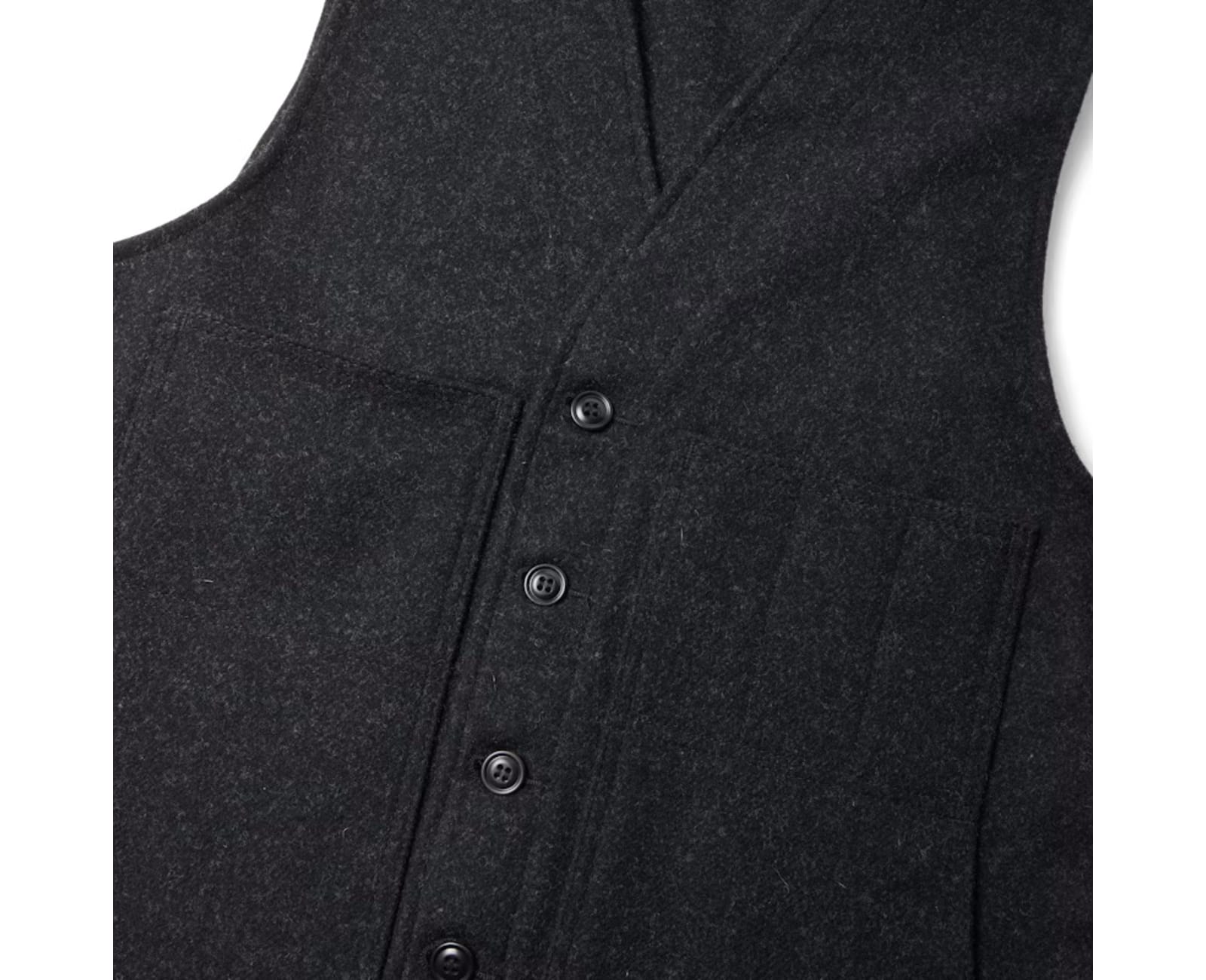 Filson Men's Mackinaw Wool Vest - Charcoal - Large