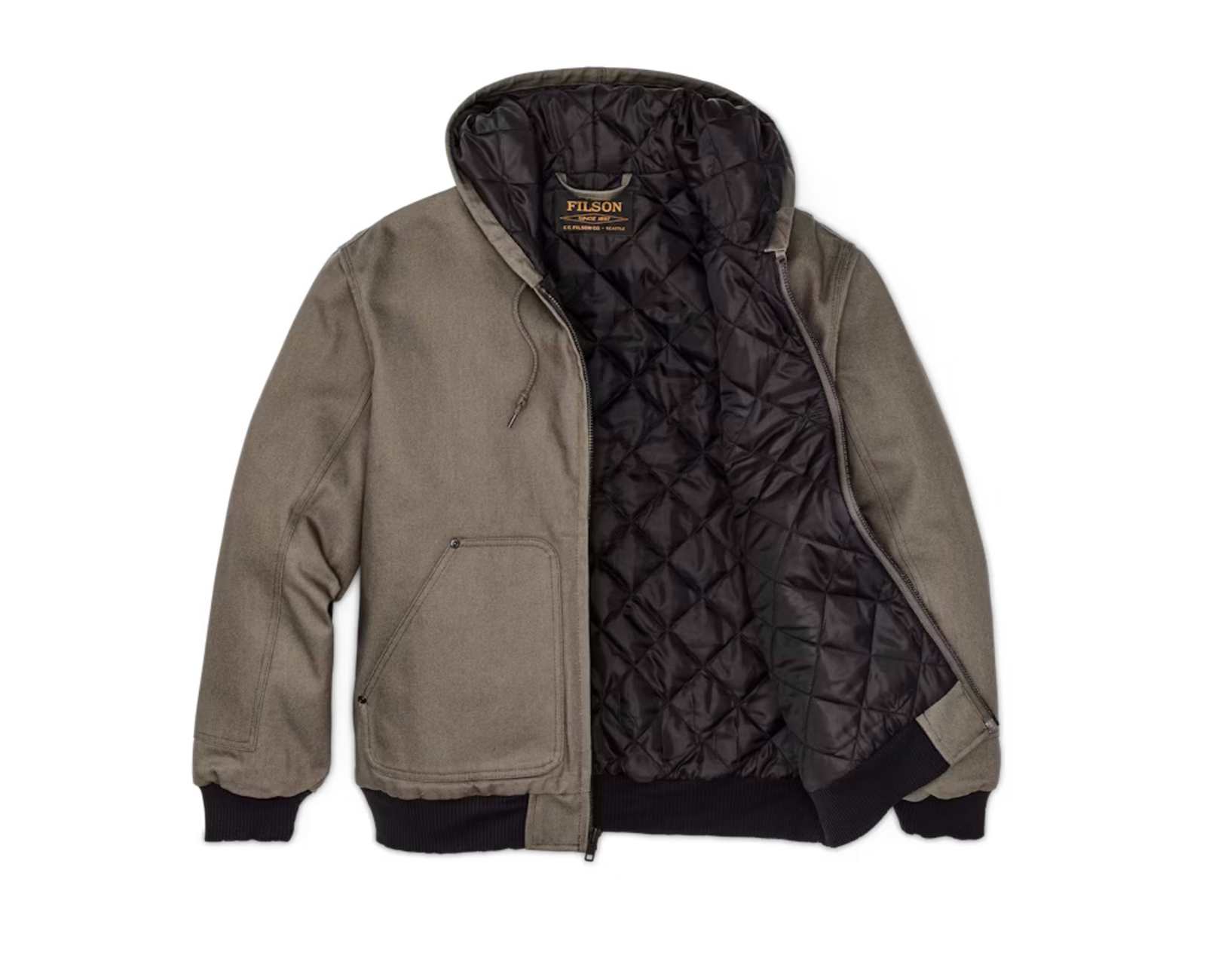 Filson Men's Worksmith Insulated Bomber Jacket - Tarmac - Large