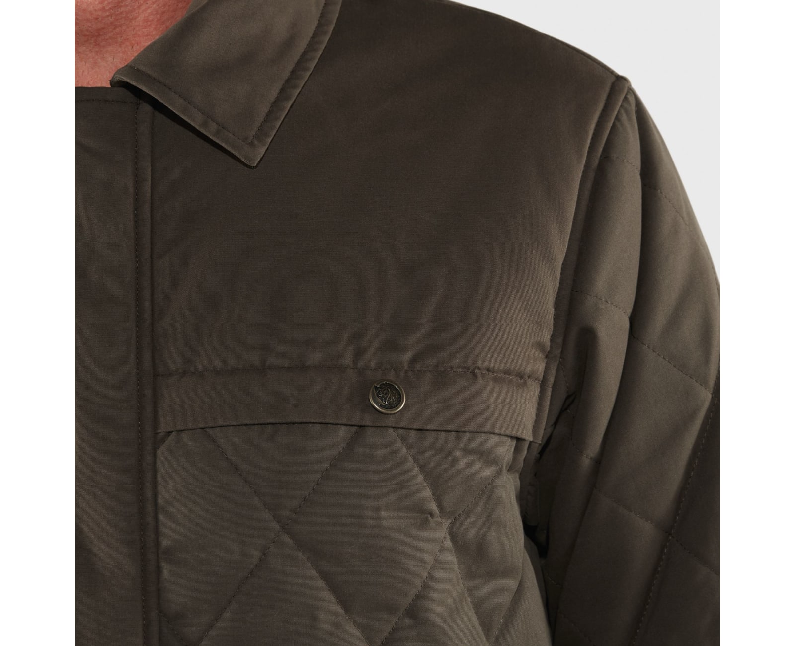 Fjallraven Men's Ovik Wool Padded Jacket - Dark Olive - Large