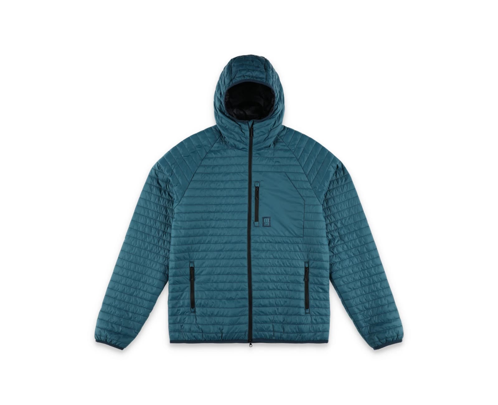 Topo Designs Men's Global Puffer Hoodie - Pond Blue - Large