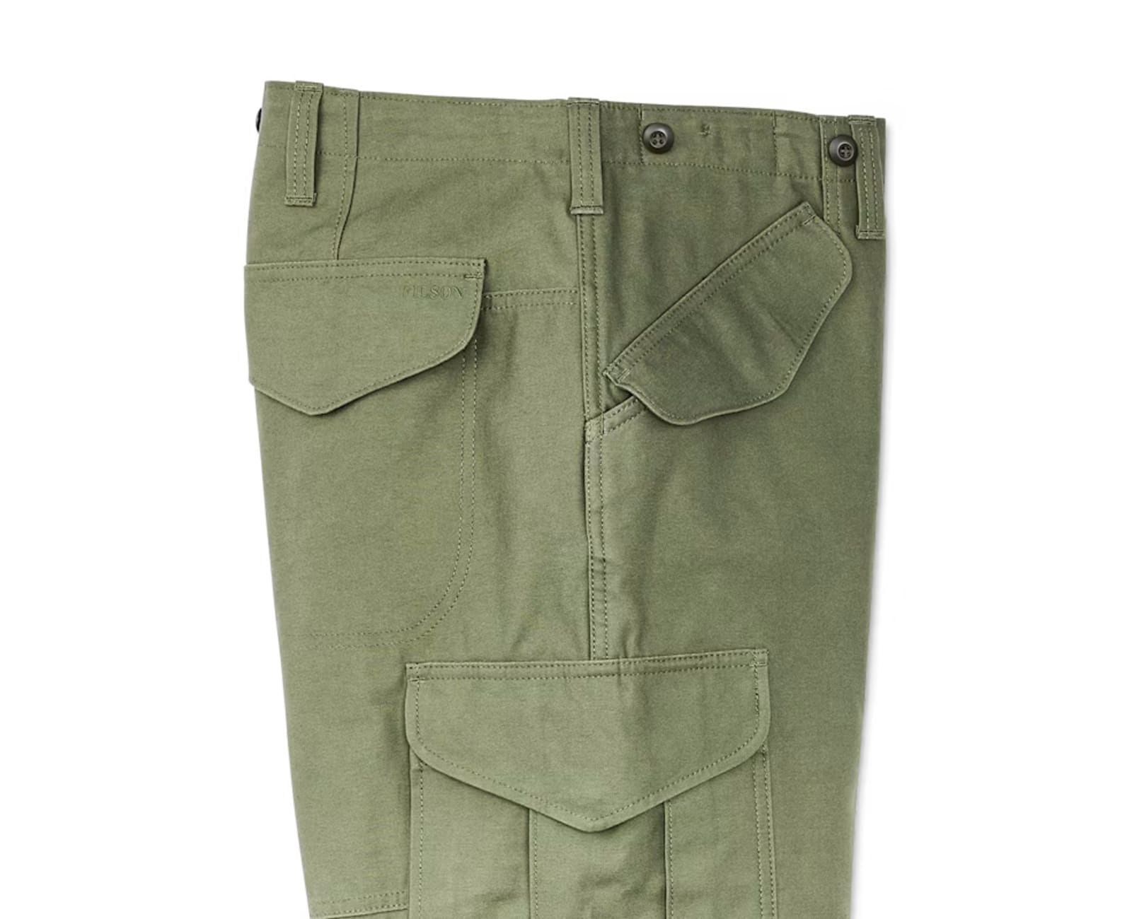 Filson Men's Field Cargo Pants Reverse Sateen - Washed Fatigue Green ...