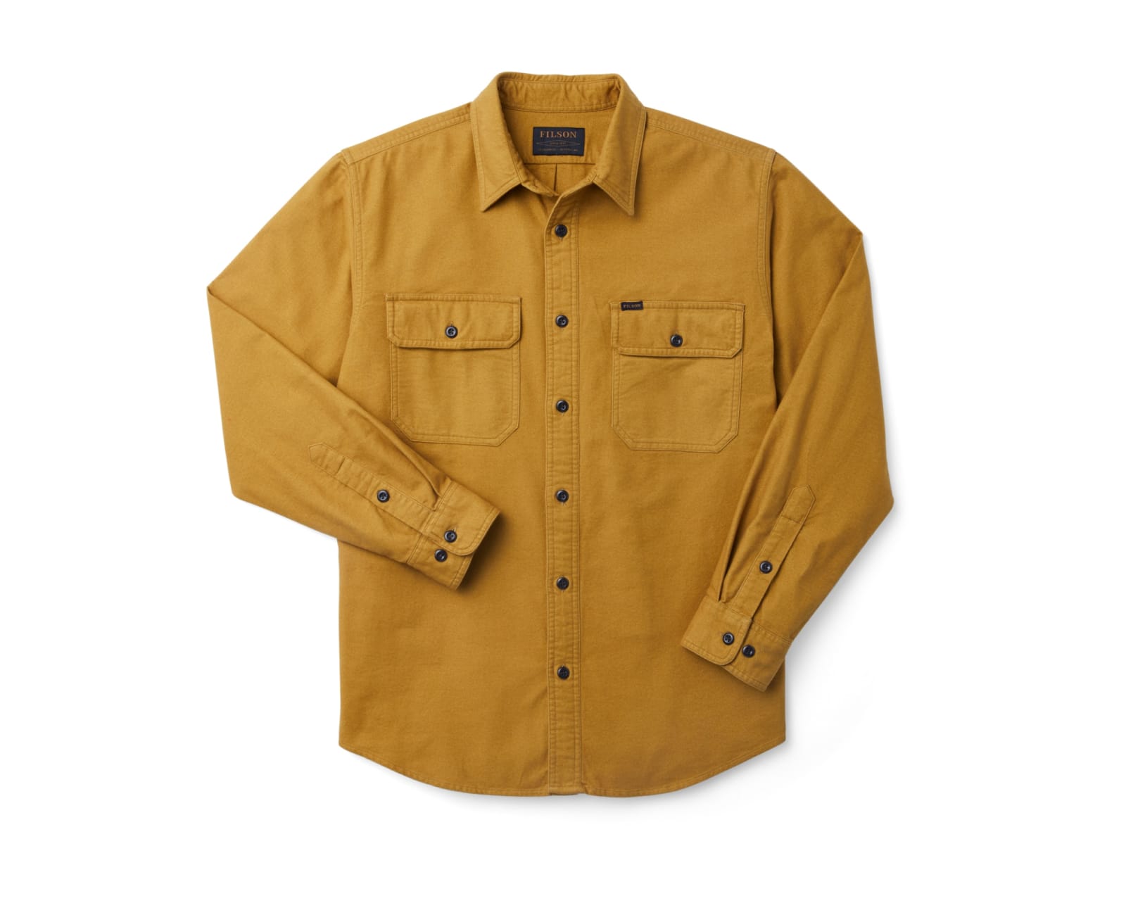 Filson Men's Field Flannel Shirt - Mustard - Medium