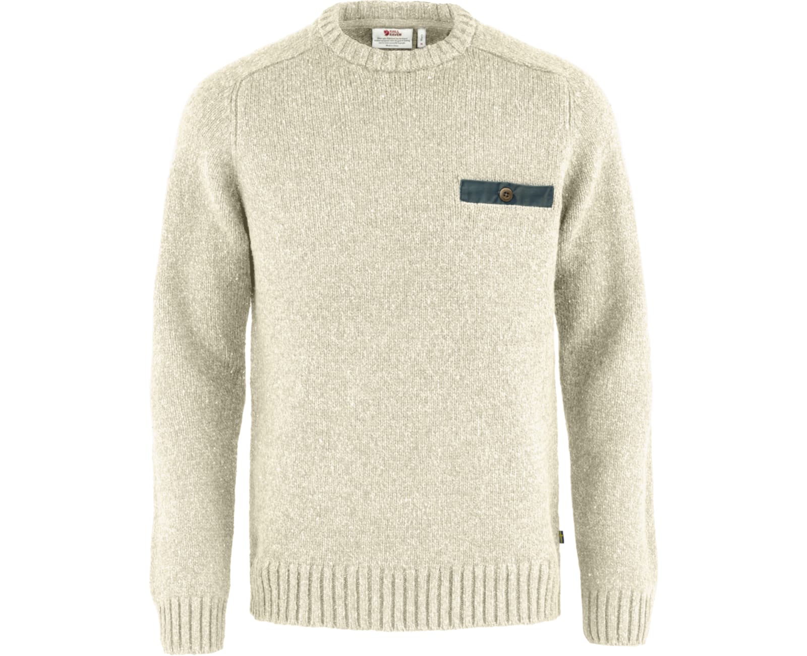 Fjallraven Men's Lada Round-neck Sweater - Chalk White - Medium