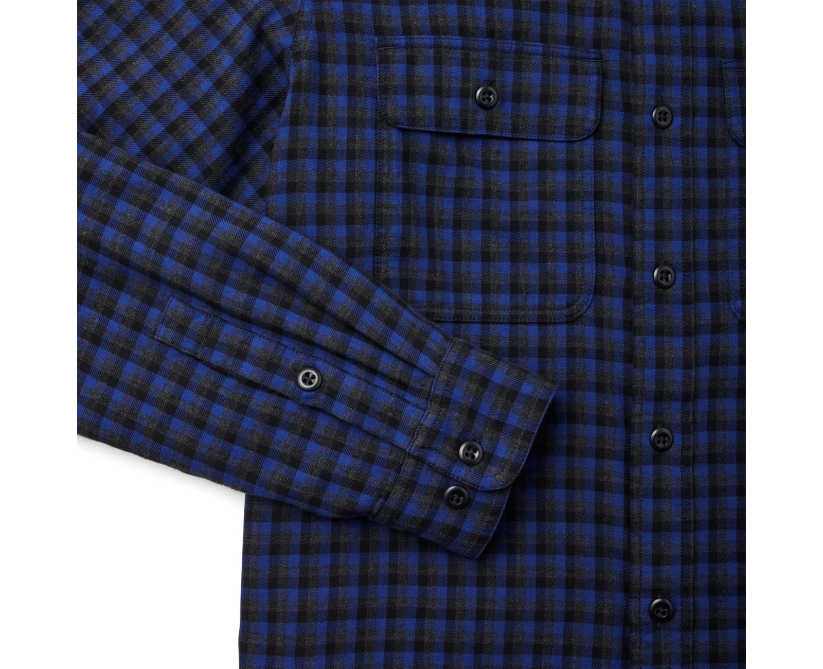 Filson Men's Scout Shirt - Cobalt Black Heather Gray - Medium