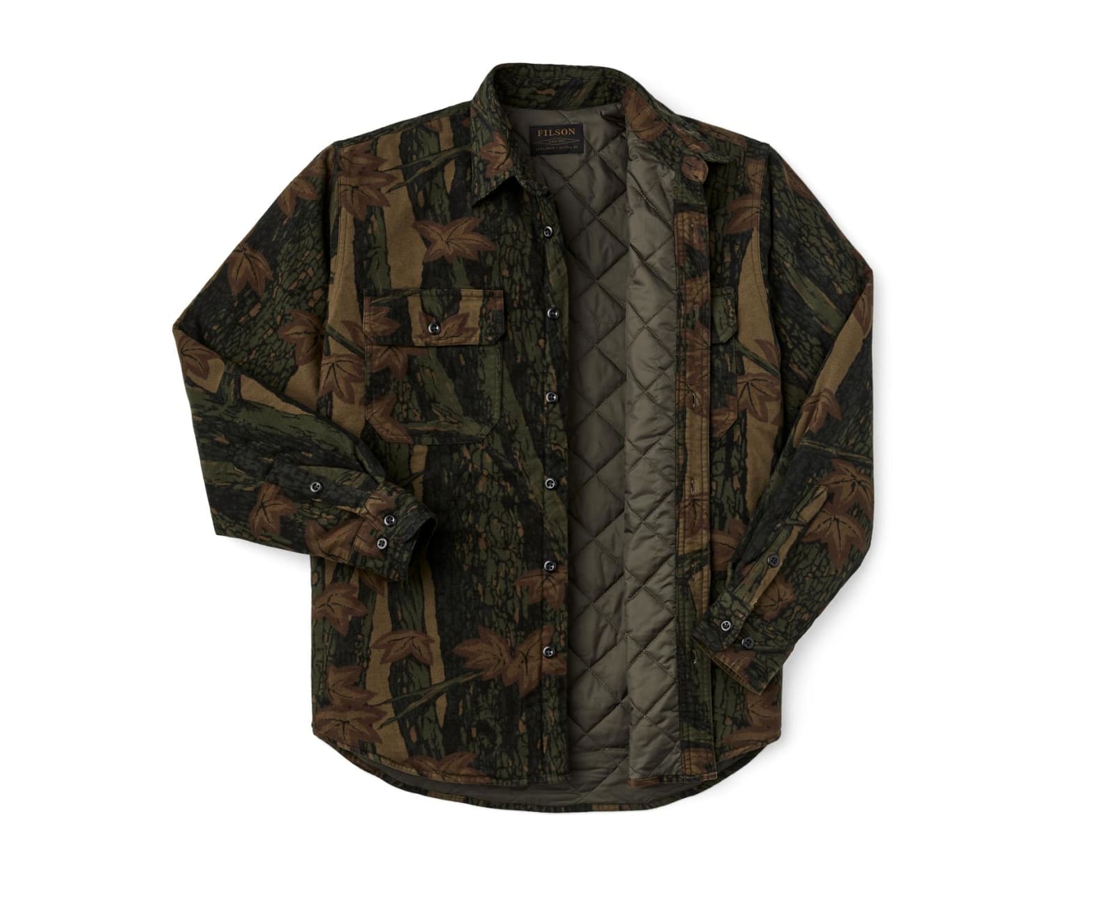 Filson Men's Insulated Field Flannel Shirt - Maplebark - Large