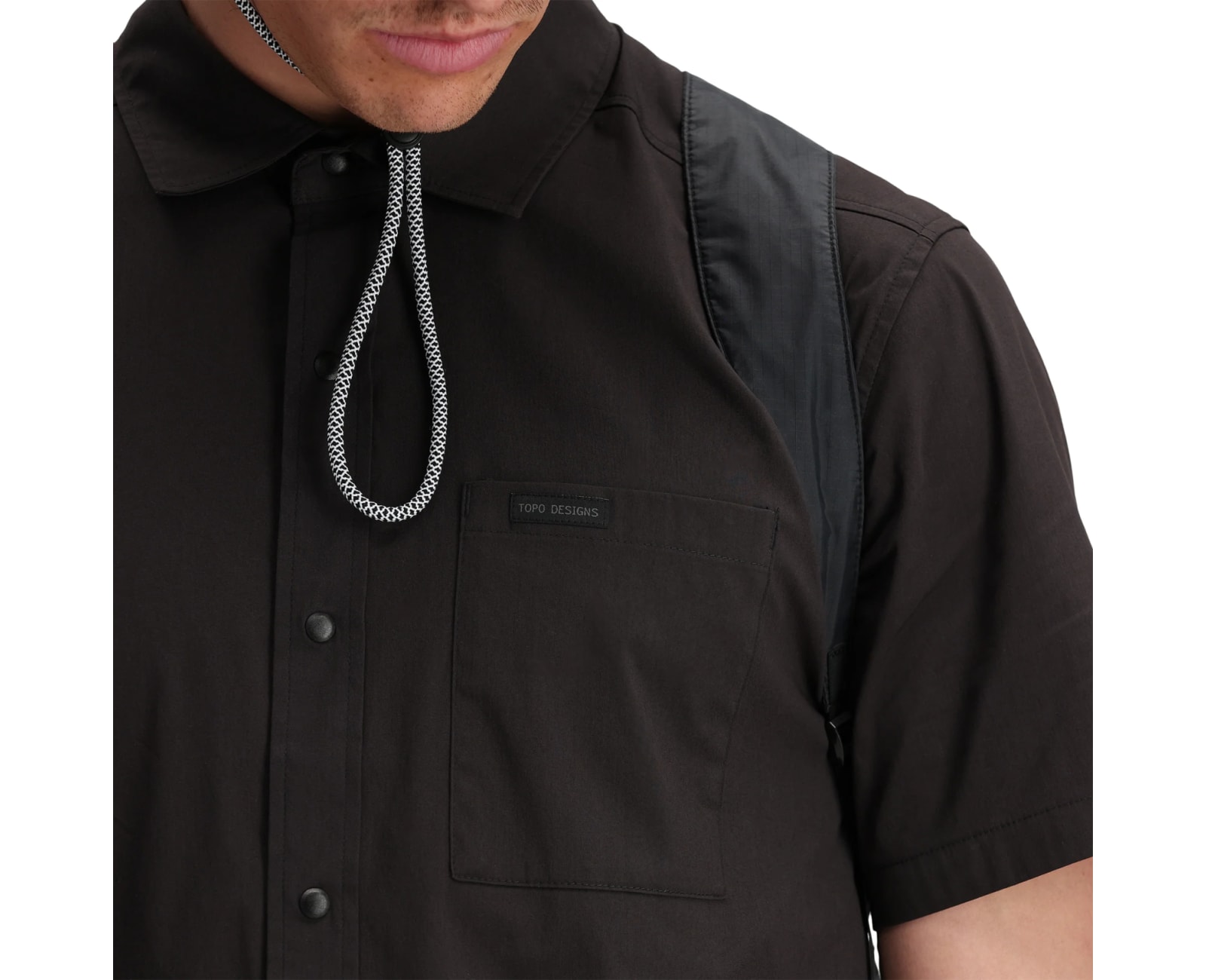 Topo Designs Men's Global Shirt S/s - Black - 2XL