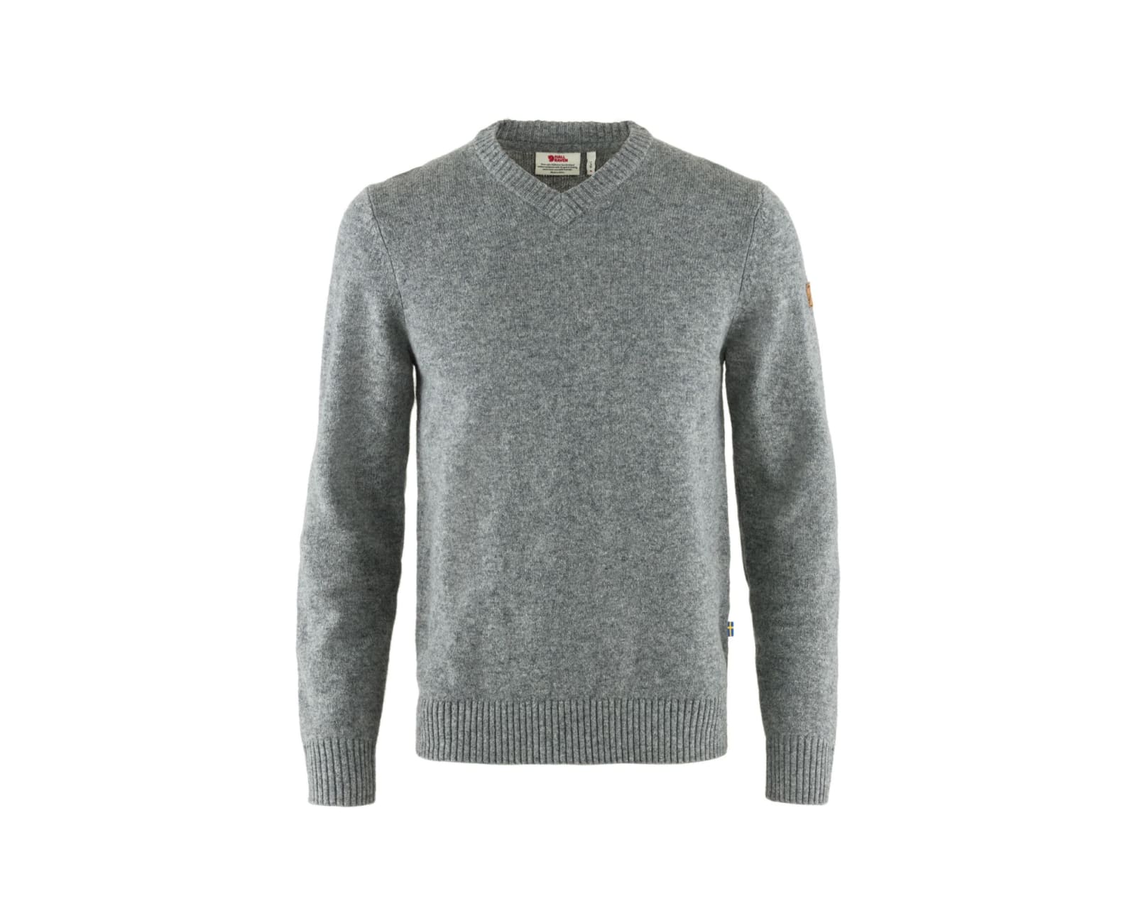 Fjallraven Men's Ovik V-neck Sweater - Grey - XL