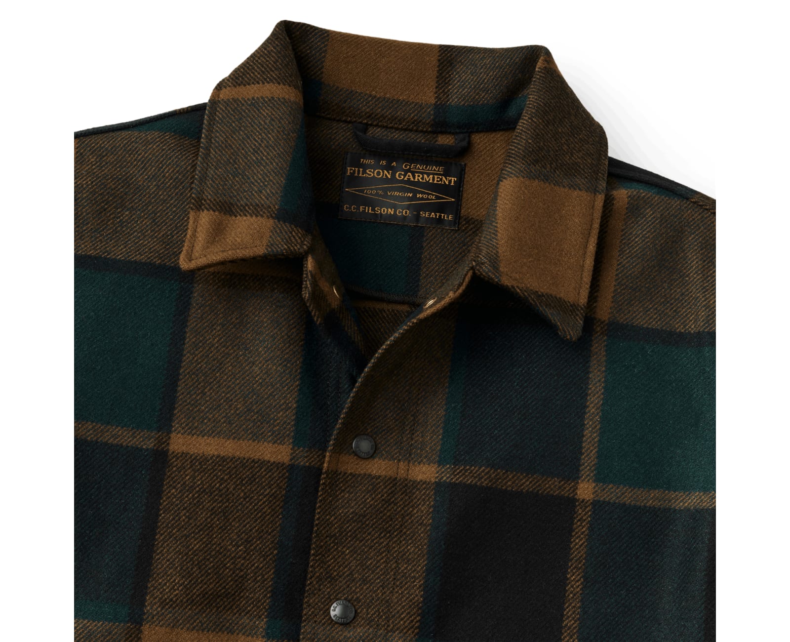 Filson Men's Mackinaw Wool Work Jacket - Pineblk - XL