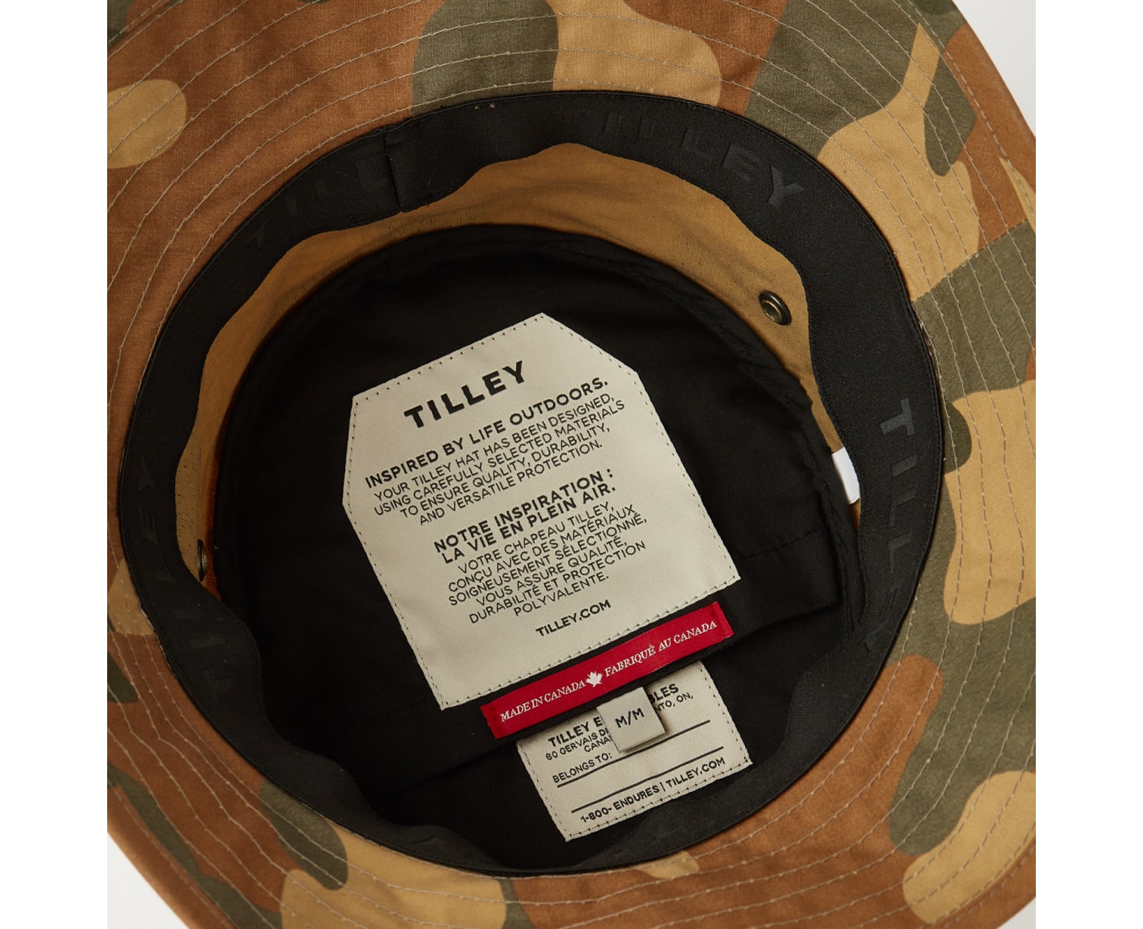 Tilley Waxed Camo Bucket - Tan Camo - Small