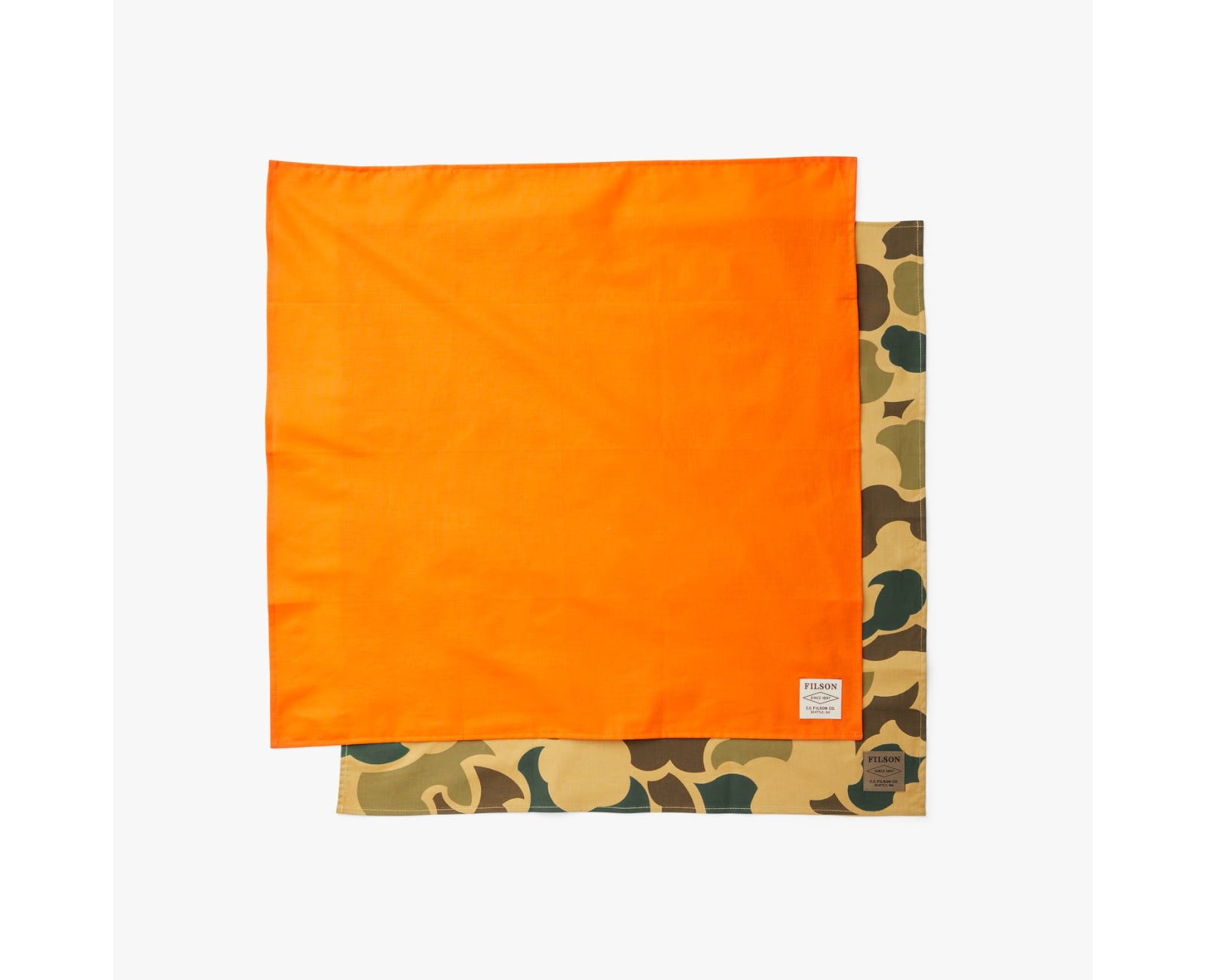 Filson Sportsman Bandana 2-pack - Camo And Flame - Light Shrub Camo
