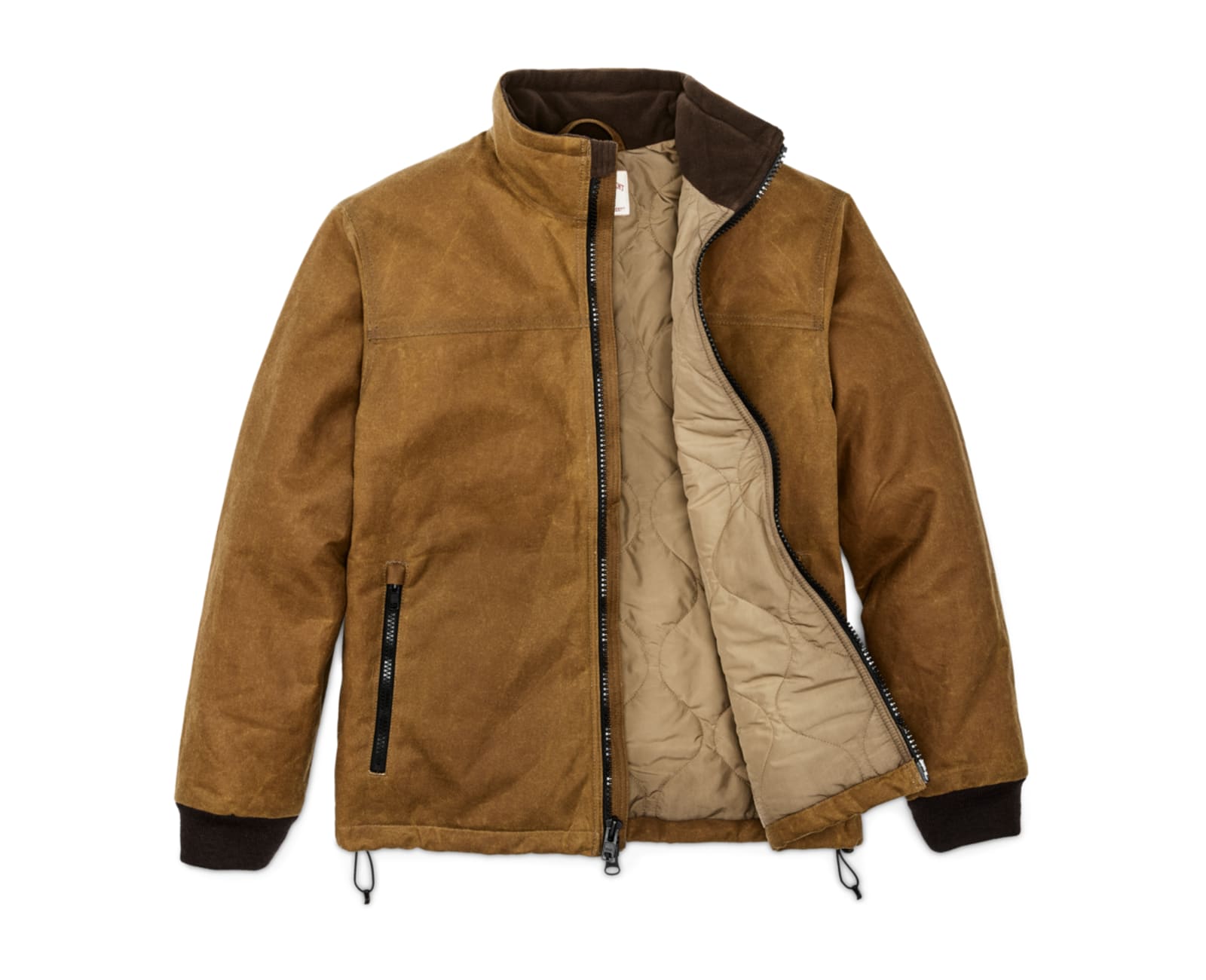 Filson Men's Tin Cloth Primaloft Jacket - Dark Tan - Small