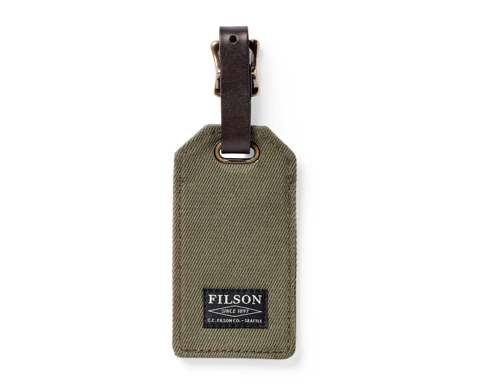 Filson Rugged Twill Luggage Tag - Otter Green