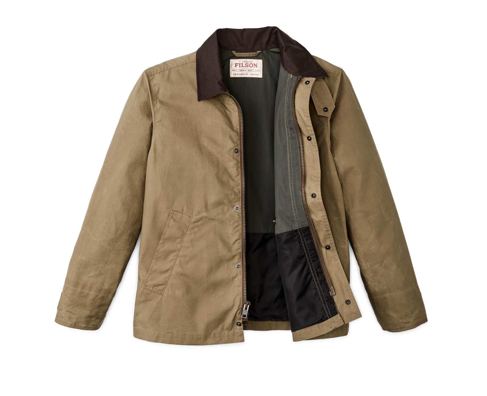 Filson Men's Ranger Short Field Jacket - Dark Beige - XL