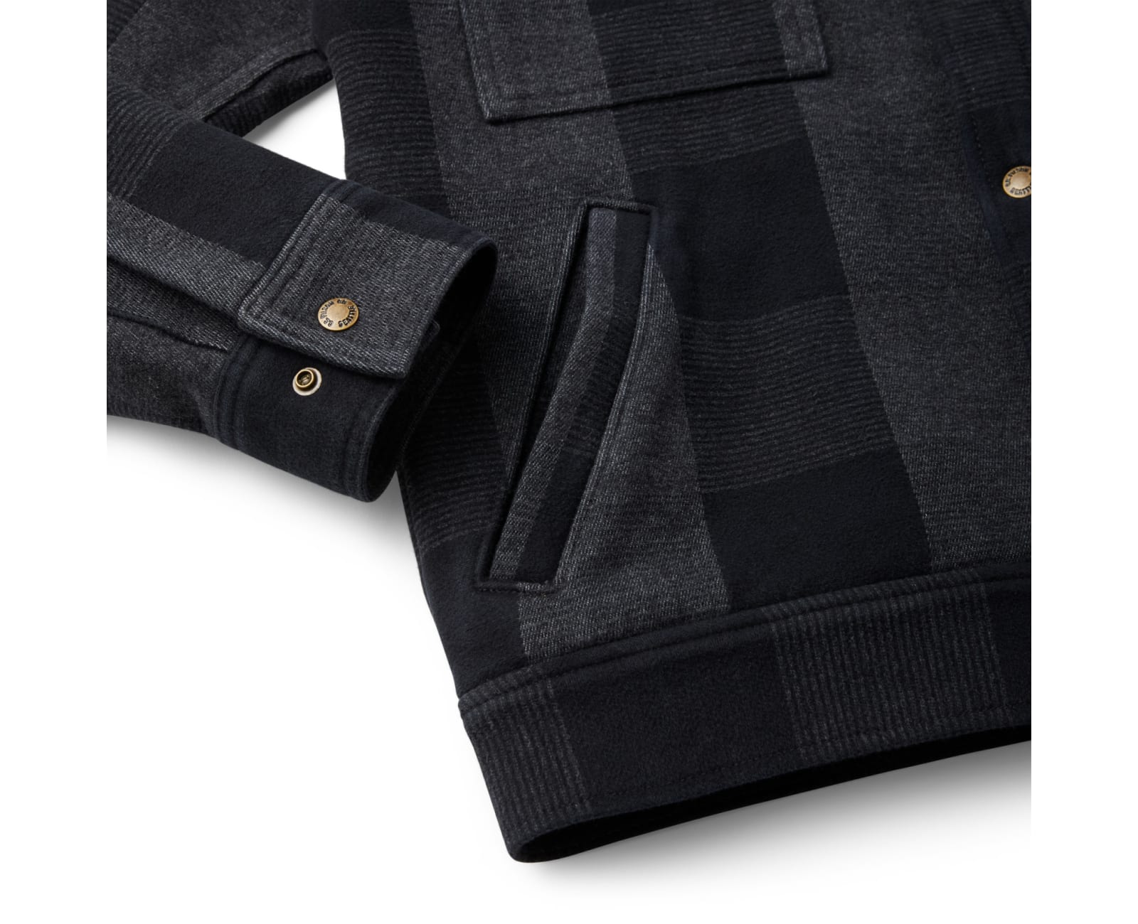 Filson Men's Beartooth Camp Jacket - Black/gray Heather - Small