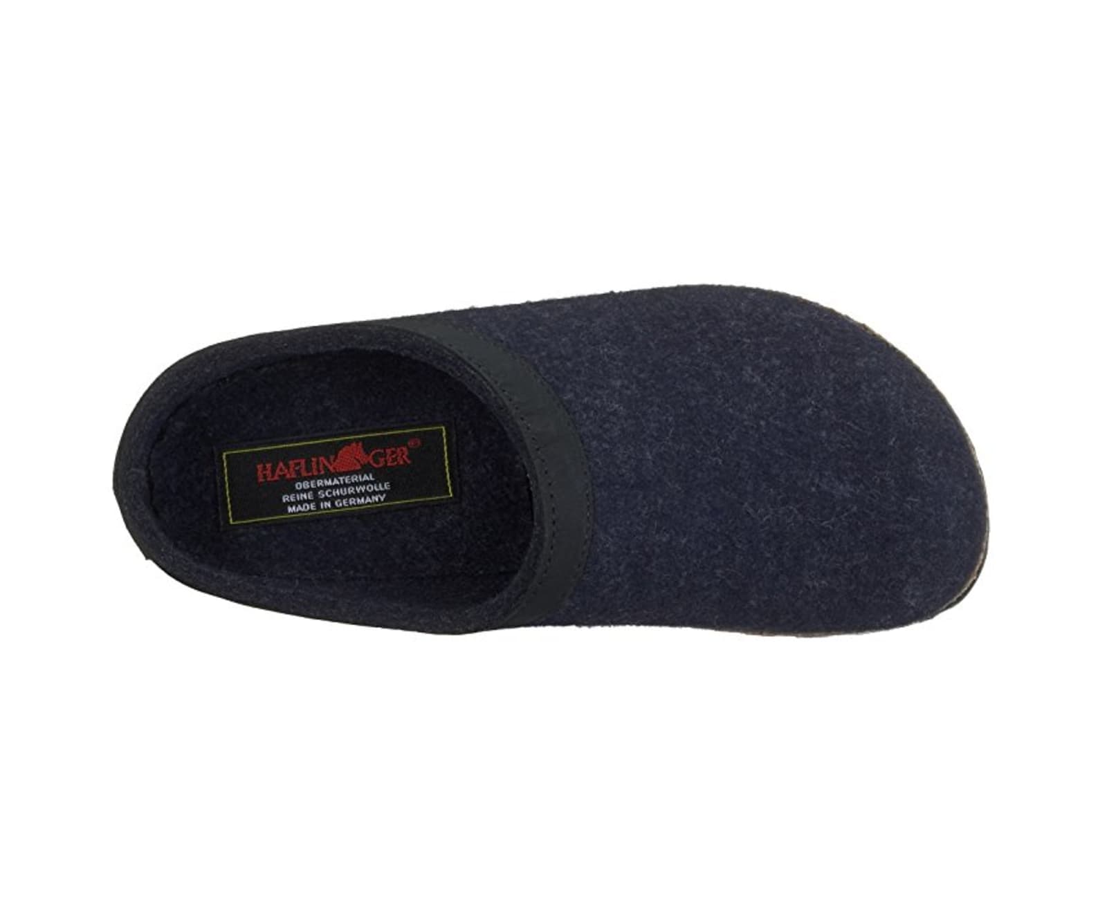 Haflinger GZL Grizzly Clog With Leather Trim Captains Blue - 42