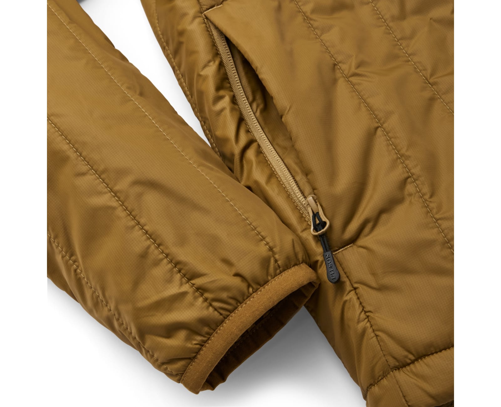 Filson Men's Ultralight Hooded Jacket - Gold Ochre - Medium