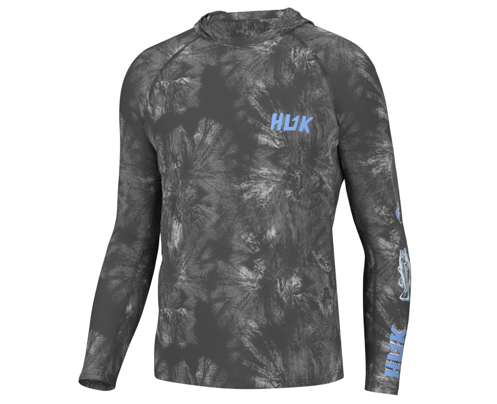 Huk Men's Fish Line Pursuit Hoodie - Volcanic Ash - Small