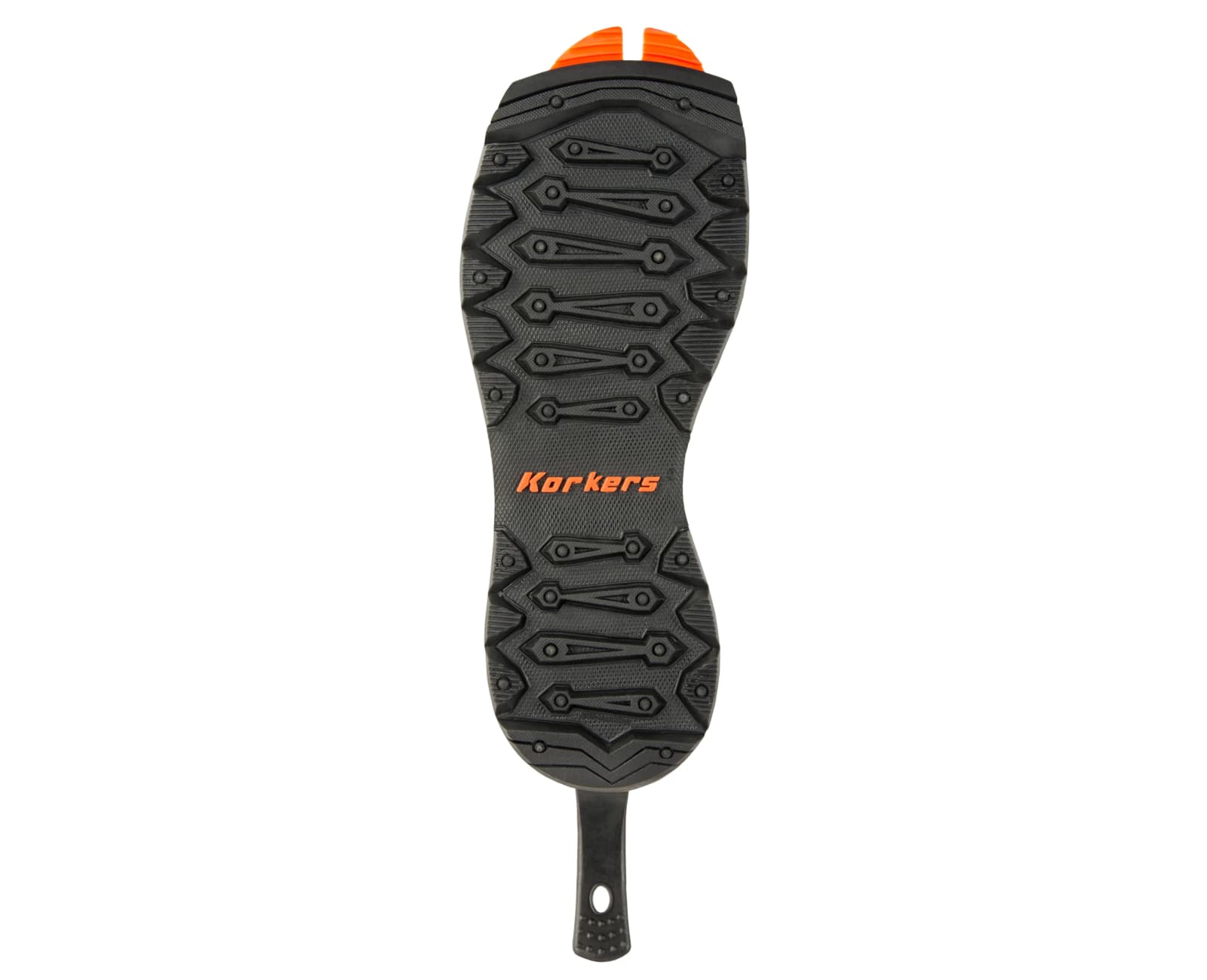 Korkers Snowtrac Rubber Lug Sole - Black/orange - Mens 15.0