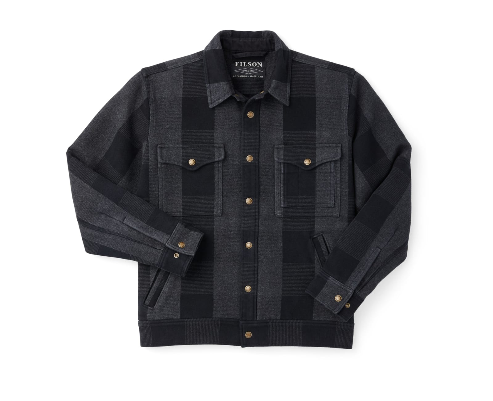 Filson Men's Beartooth Camp Jacket - Black/gray Heather - Small