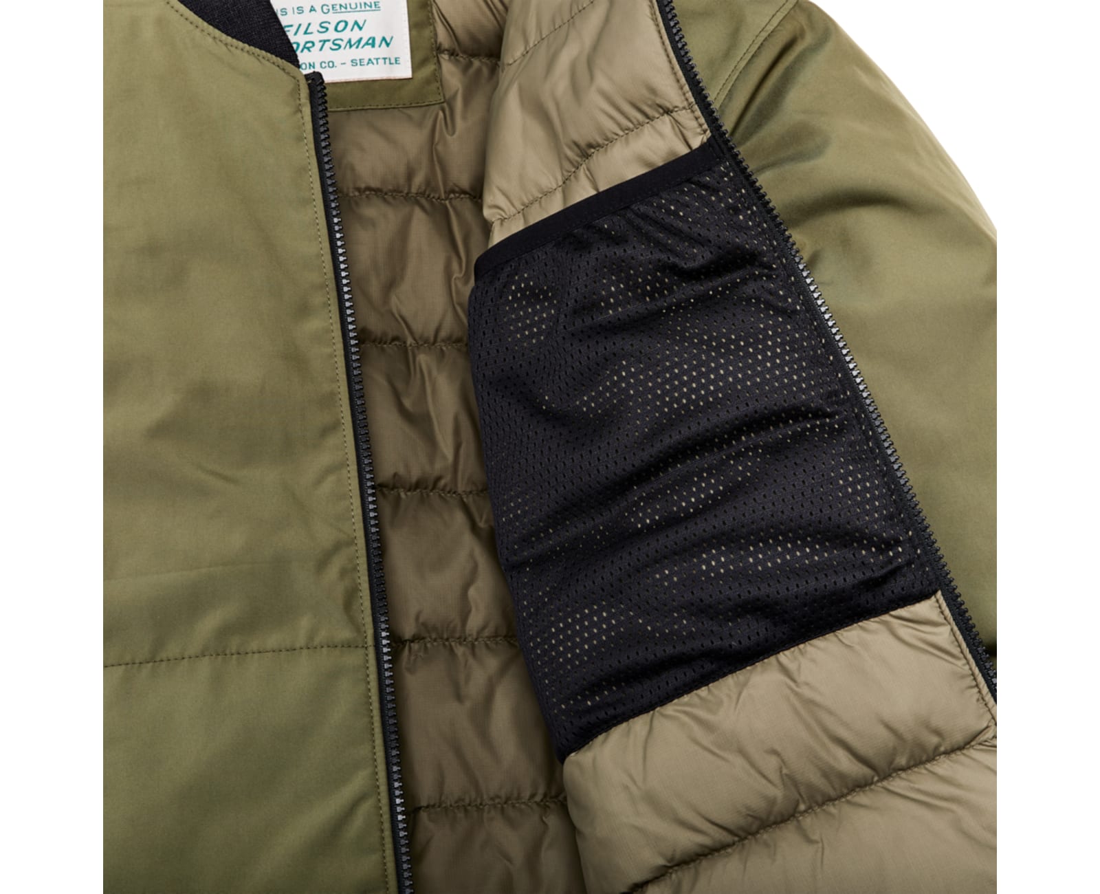 Filson Men's Fg380 Down Liner Jacket - Winter Moss - XL