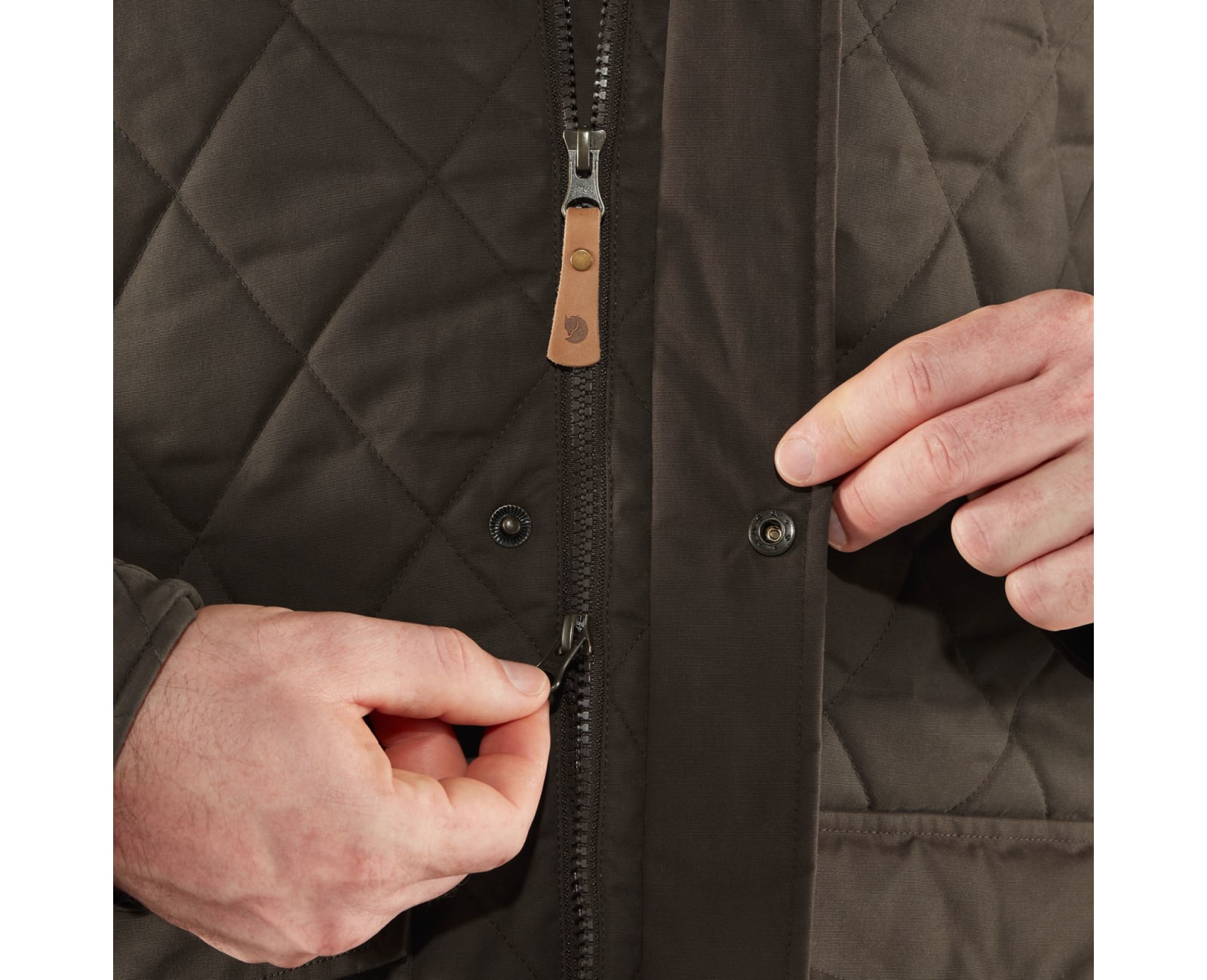 Fjallraven Men's Ovik Wool Padded Jacket - Dark Olive - Large