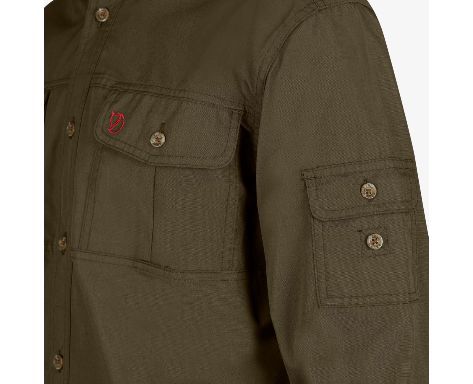 Fjallraven Men's Singi Trekking Shirt Long Sleeve - Dark Olive - Large