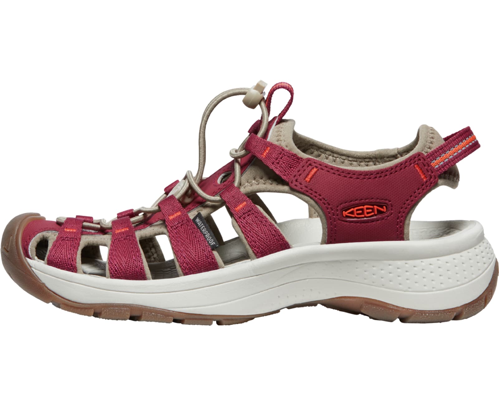 Keen Women's Astoria West Sandal - Merlot/scarlet Ibis - 8